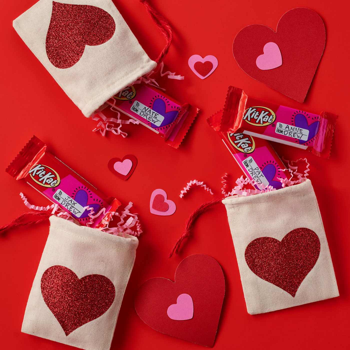 Kit Kat Milk Chocolate Wafer Snack Size Valentine's Exchange Candy ...