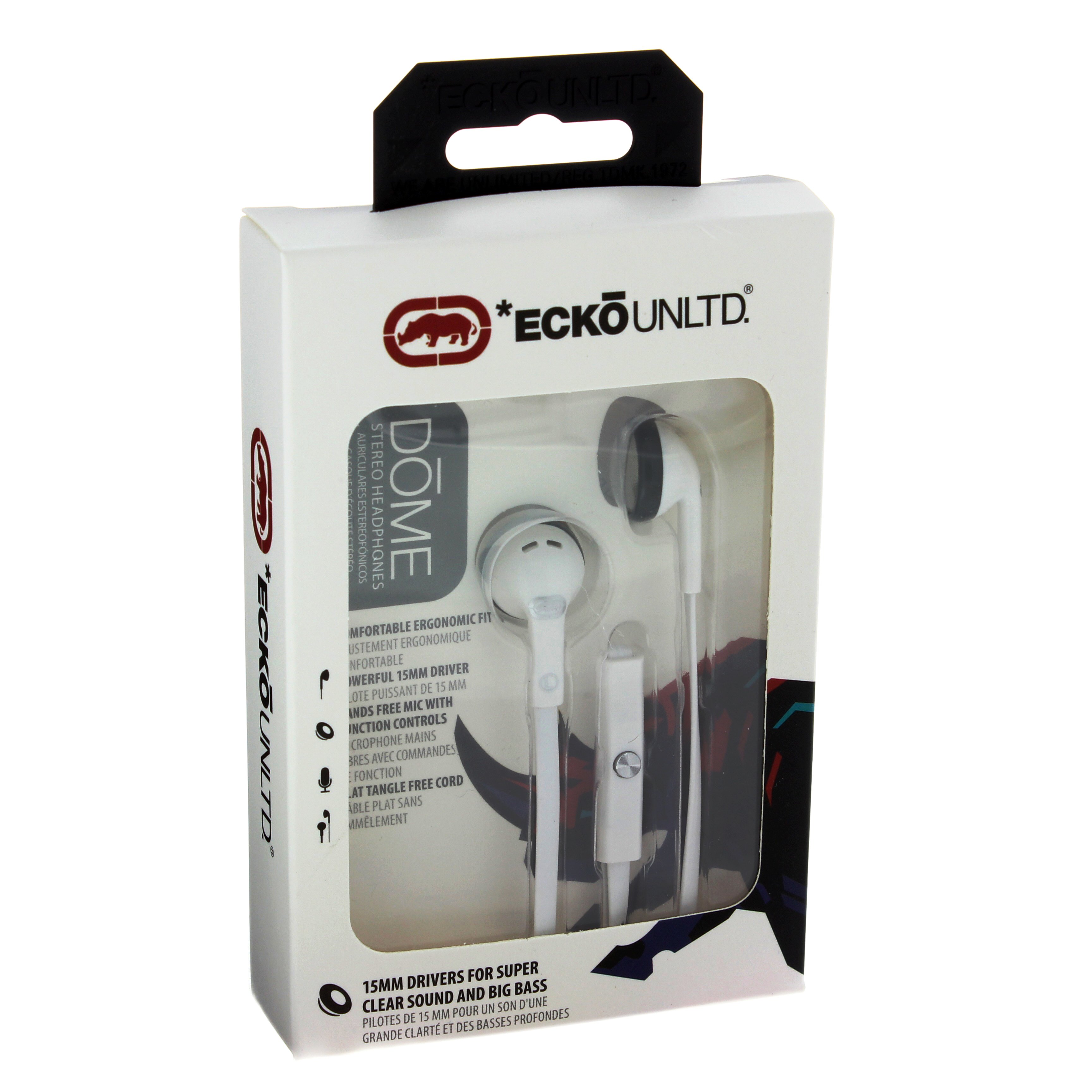 Ecko Dome Earbuds, White - Shop Headphones at H-E-B