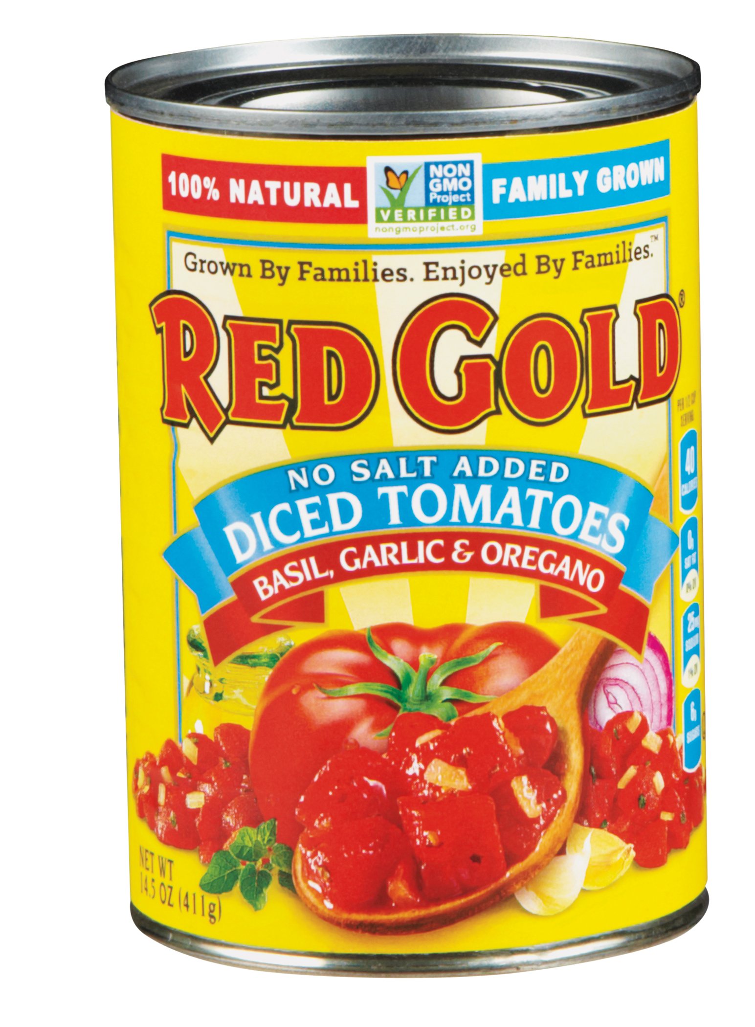 Red Gold Diced Tomatoes with Basil, Garlic & Oregano No Salt - Shop ...