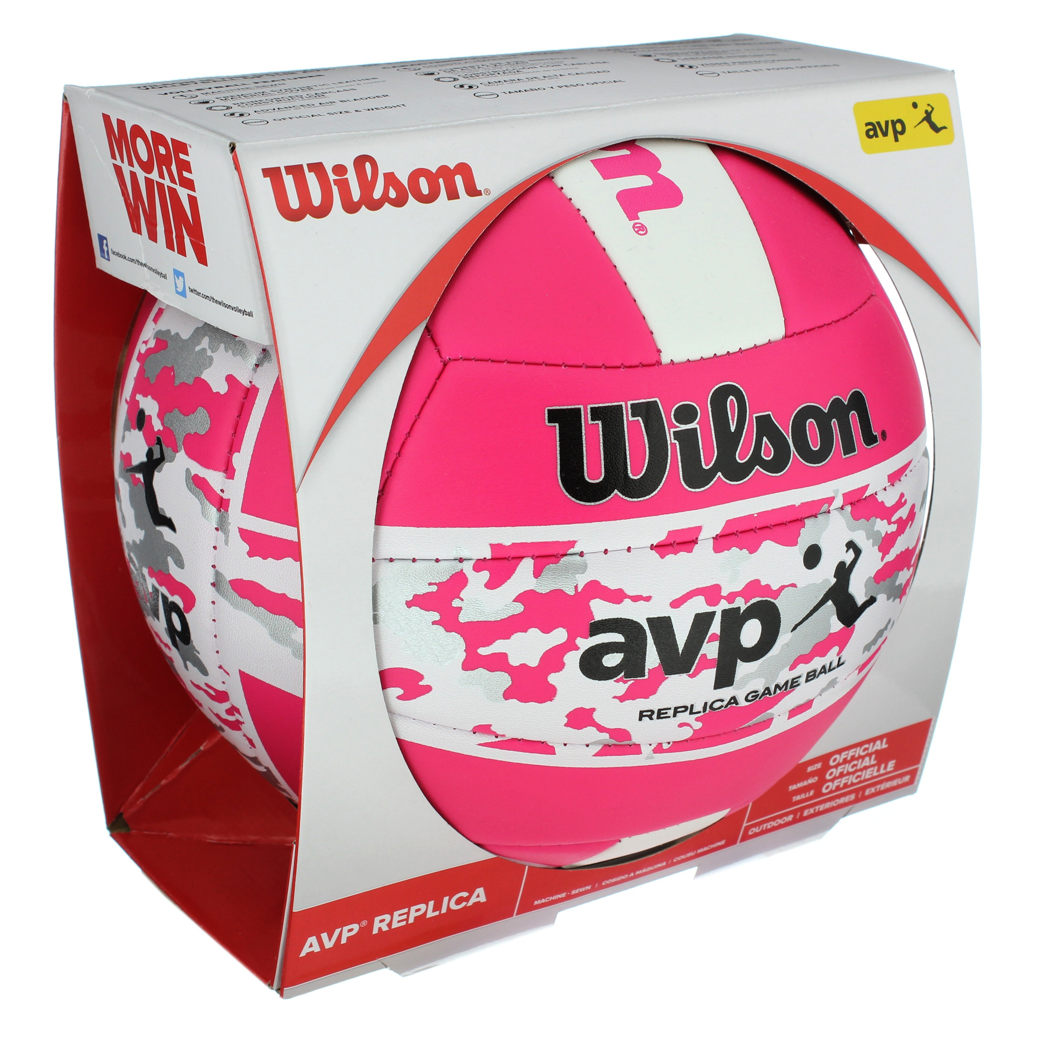 Wilson AVP Camo Volleyball Pink - Shop Balls at H-E-B