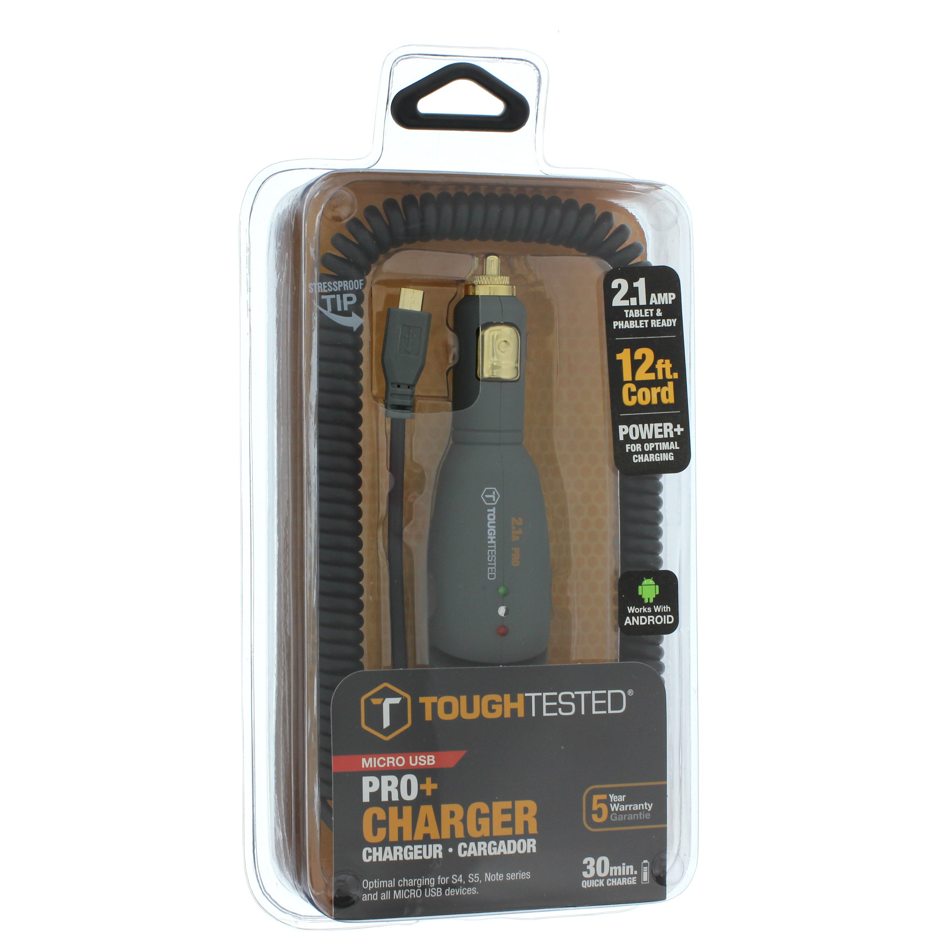 Tough Tested Micro USB Pro Charger 12 Feet Cord - Shop Phone chargers ...