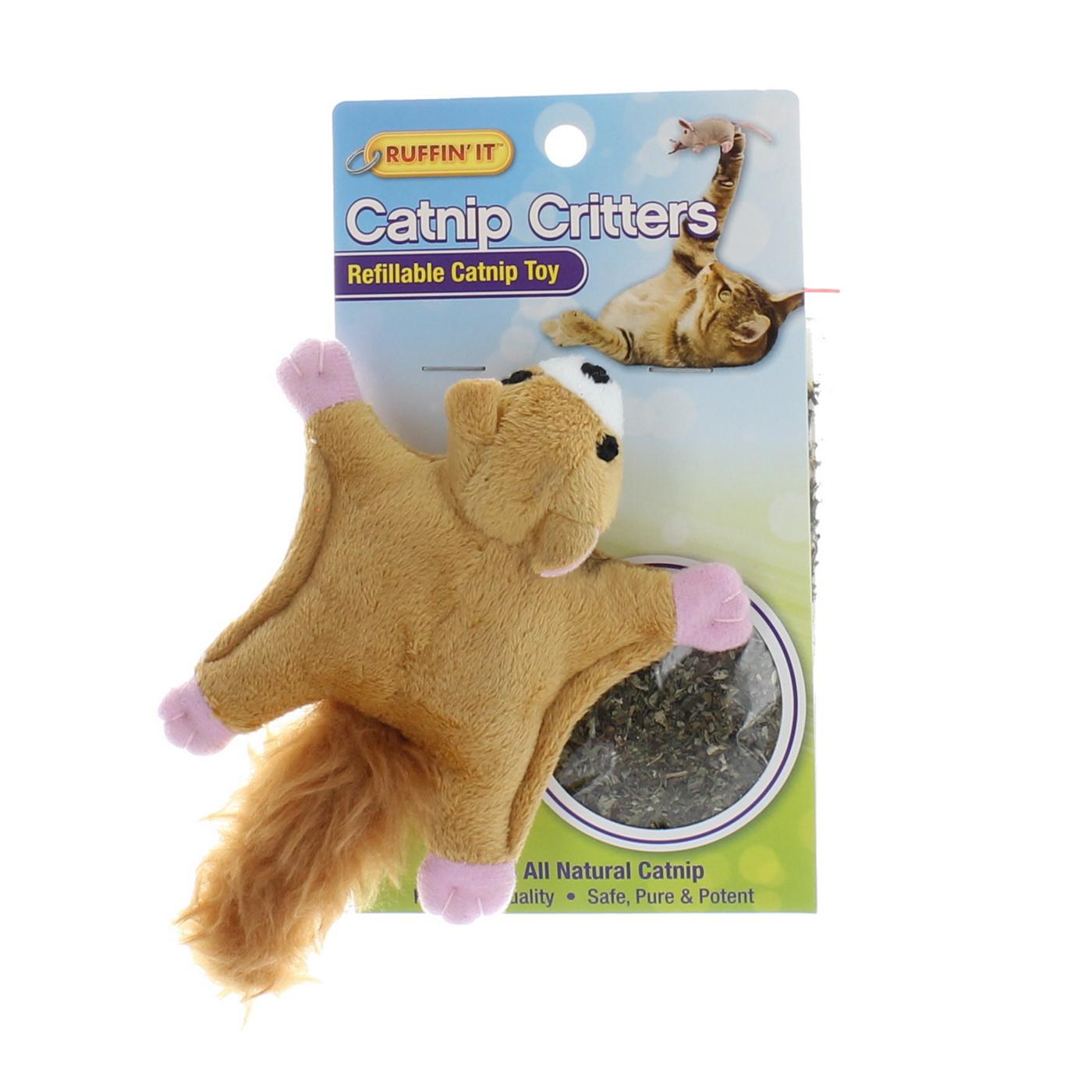 Ruffin' It Catnip Critters Refillable Catnip Toy, Assorted Characters - Shop Toys at H-E-B
