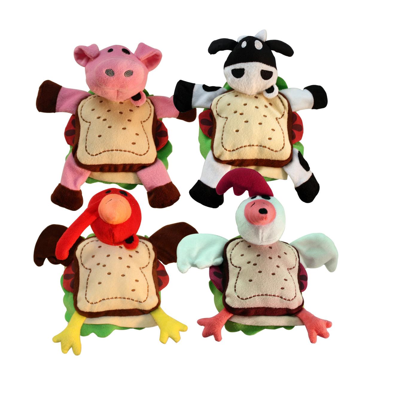 Multipet Silly Sandwiches Dog Toy, Colors & Designs May Vary - Shop ...