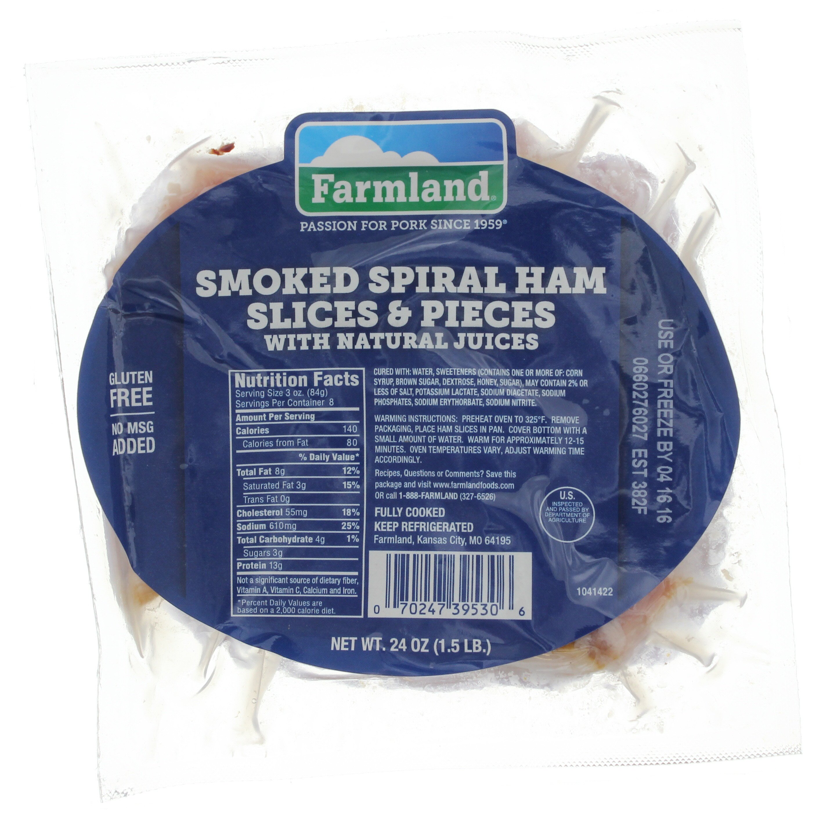Farmland Smoked Spiral Ham Slices & Pieces - Shop Meat at H-E-B