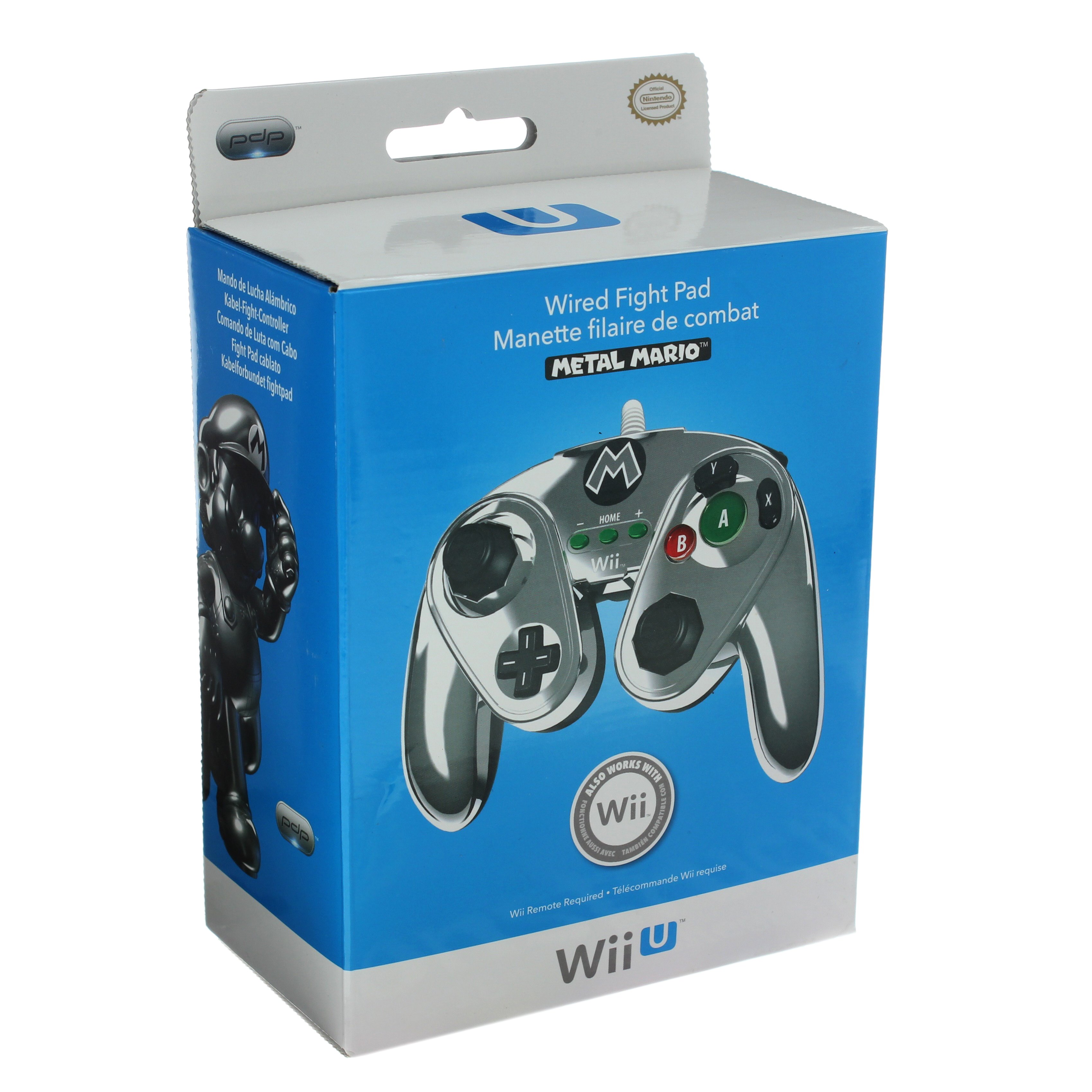 PDP Wired Fight Pad Controller for Wii U - Metal Mario - Shop ...