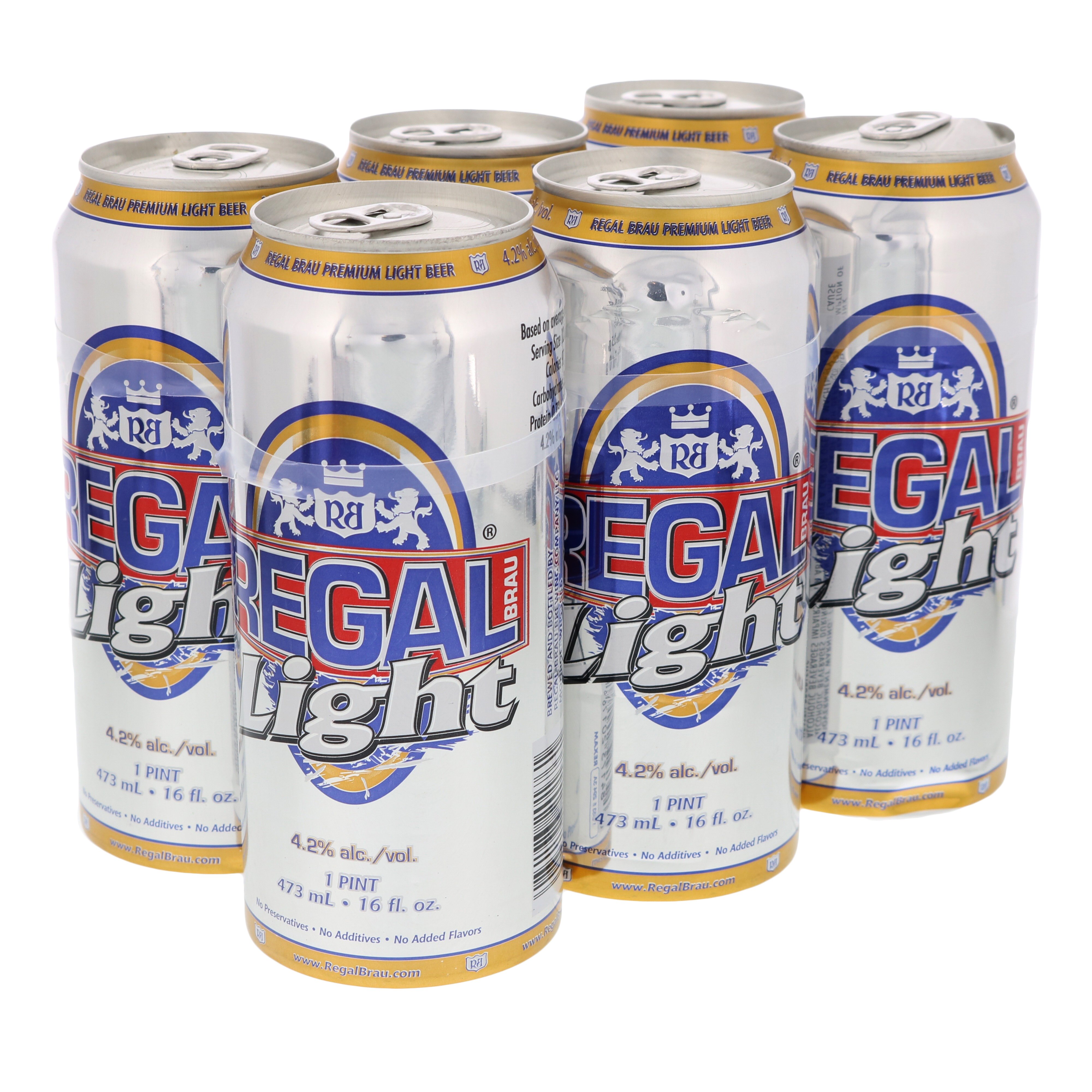 Regal Brau Light Beer, 6 Pack - Shop Beer at H-E-B