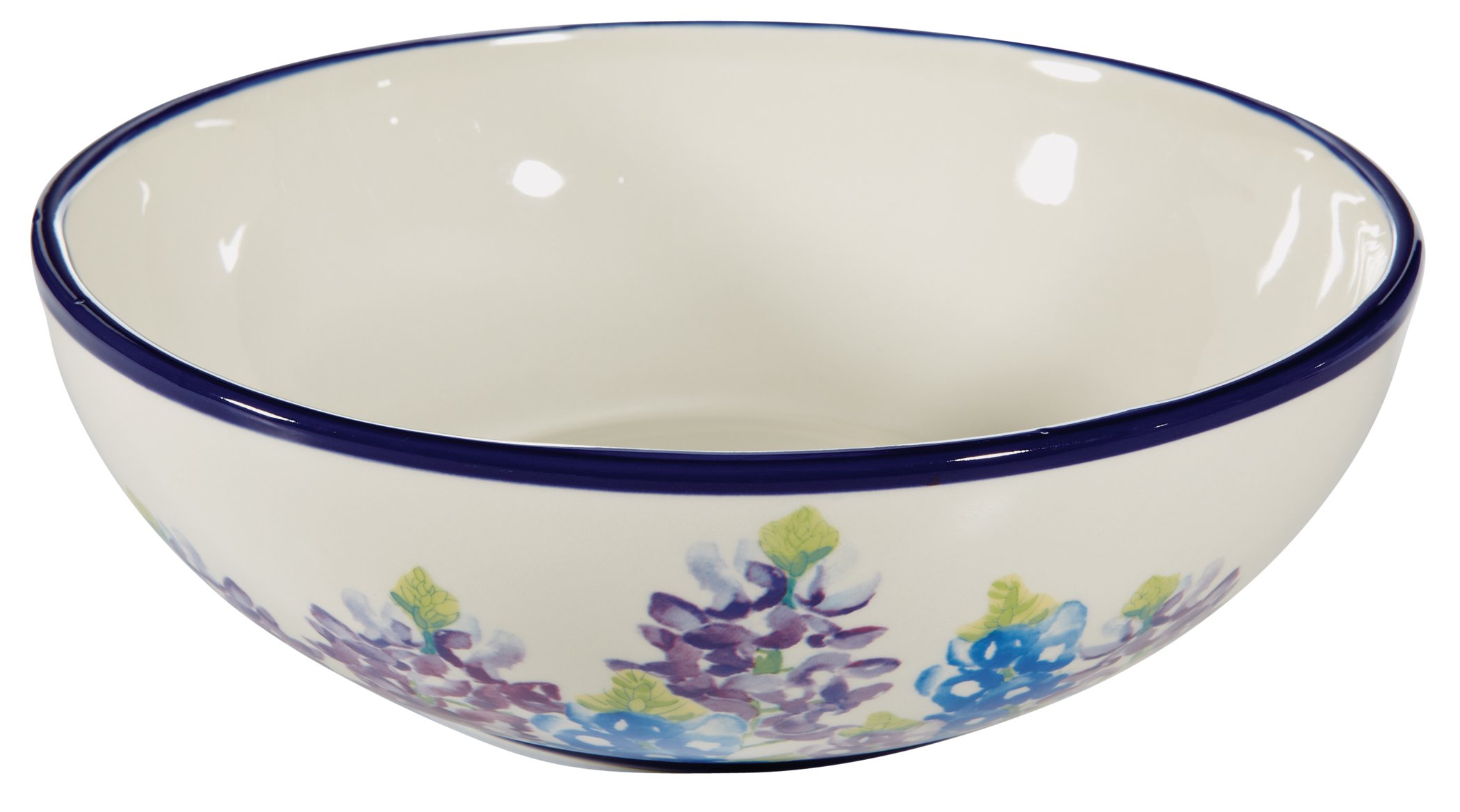 Dining Style Bluebonnet Serving 9 Inch Bowl Ceramic - Shop Kitchen ...