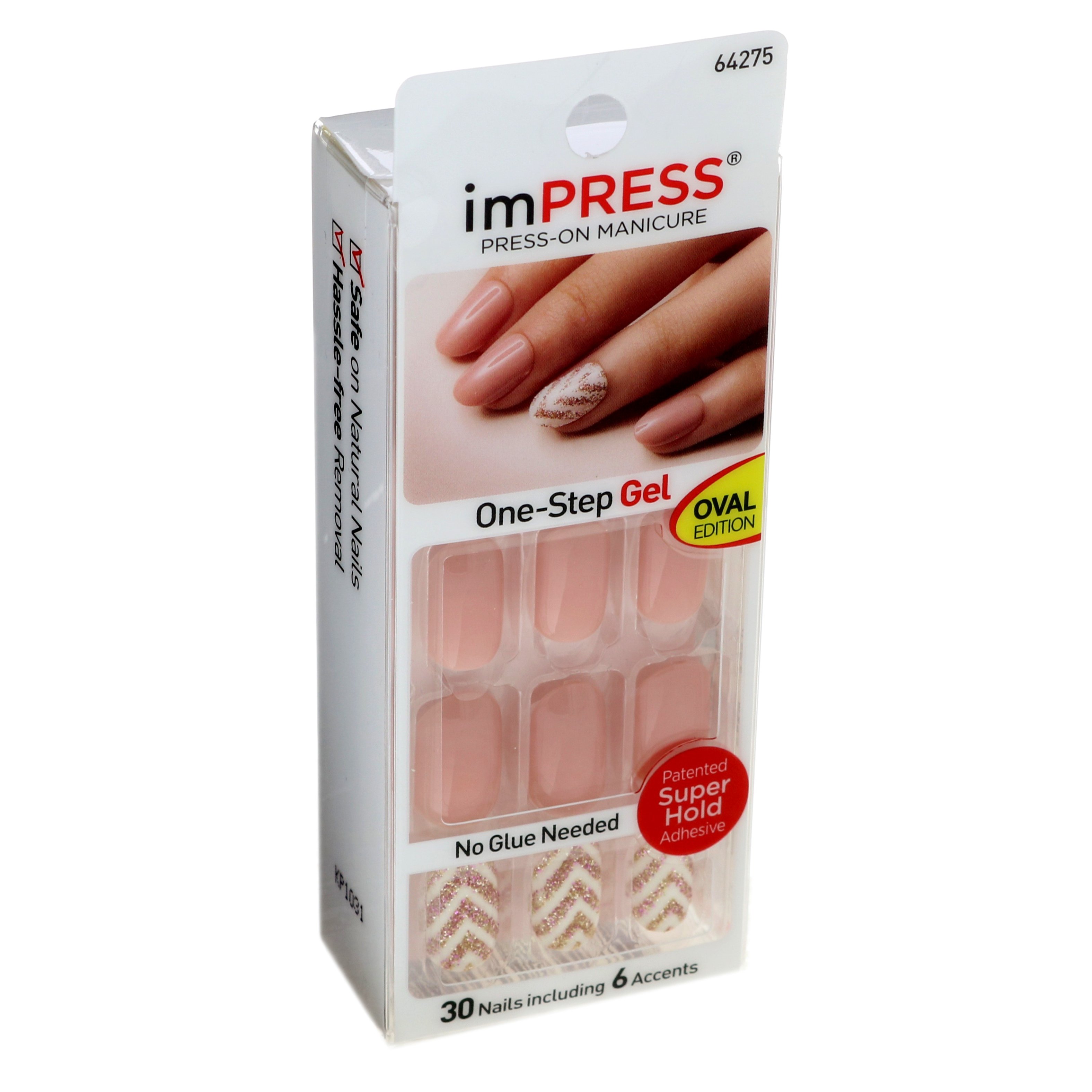 Broadway Nails imPRESS Oval Nail Shocking - Shop Nail sets at H-E-B