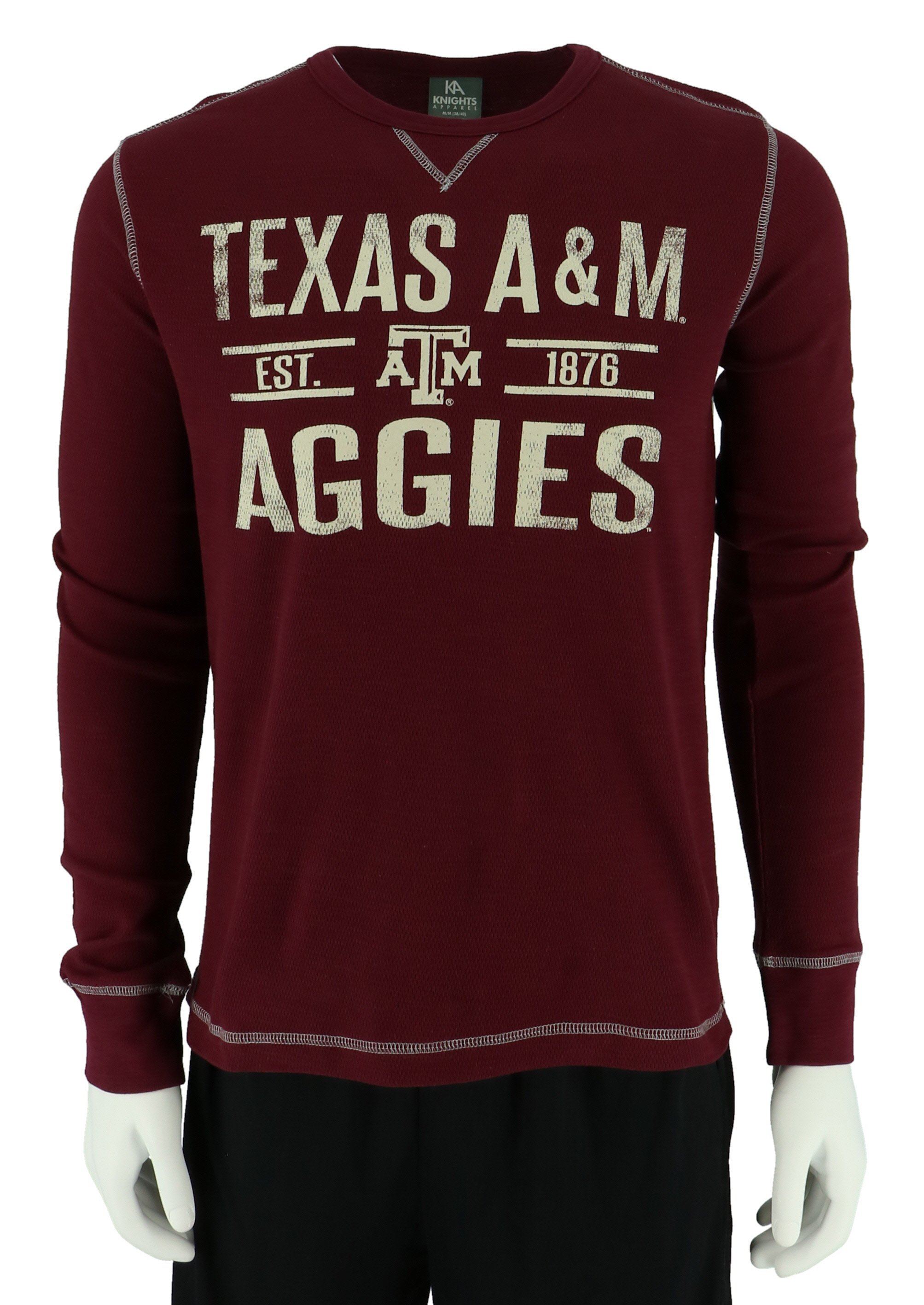 Texas A&M Men's Maroon Long Sleeve Thermal Shirt - Shop Team apparel at ...