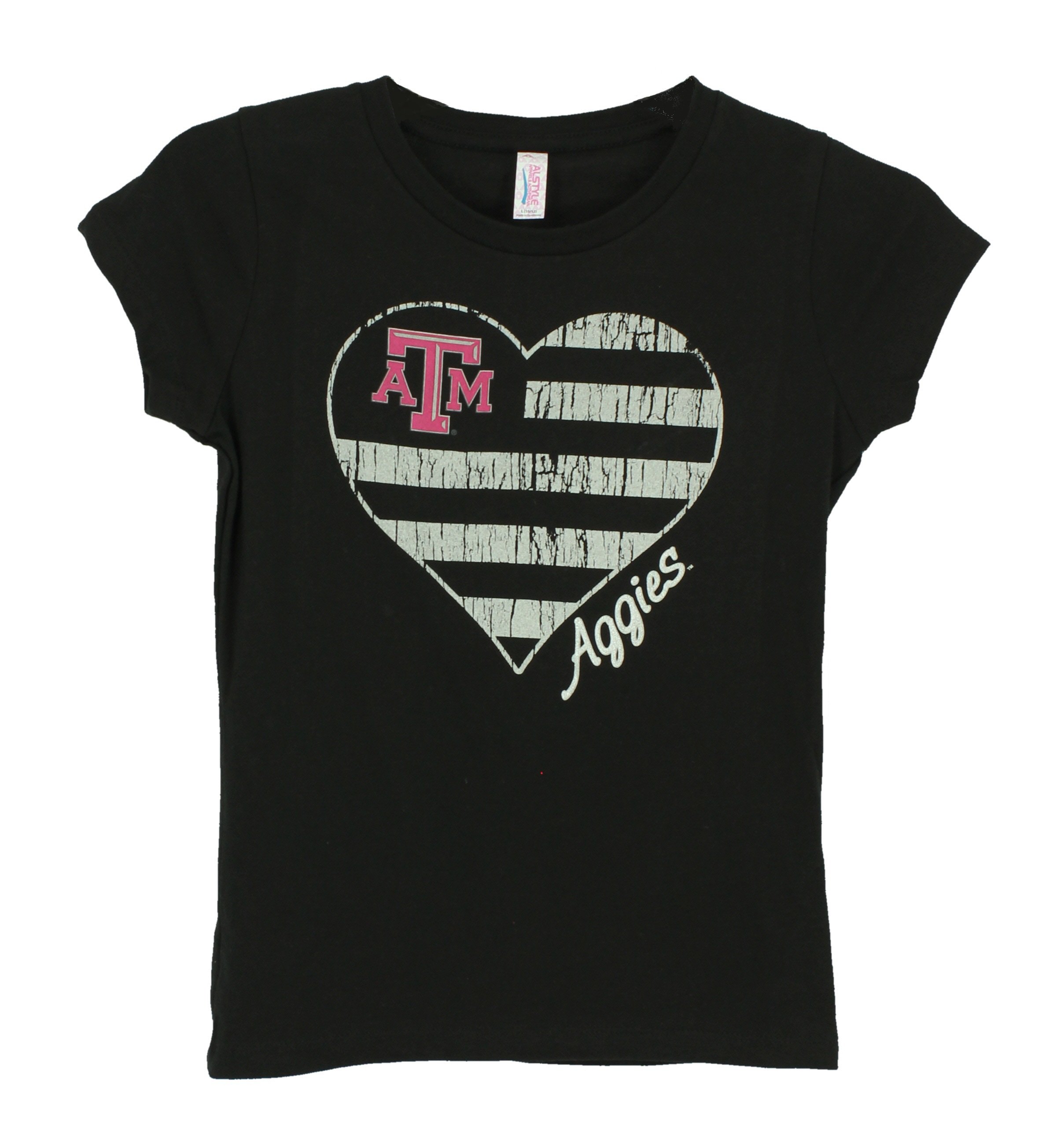 Texas A&M Girl's Heart Cap Sleeve Tee - Shop Team apparel at H-E-B