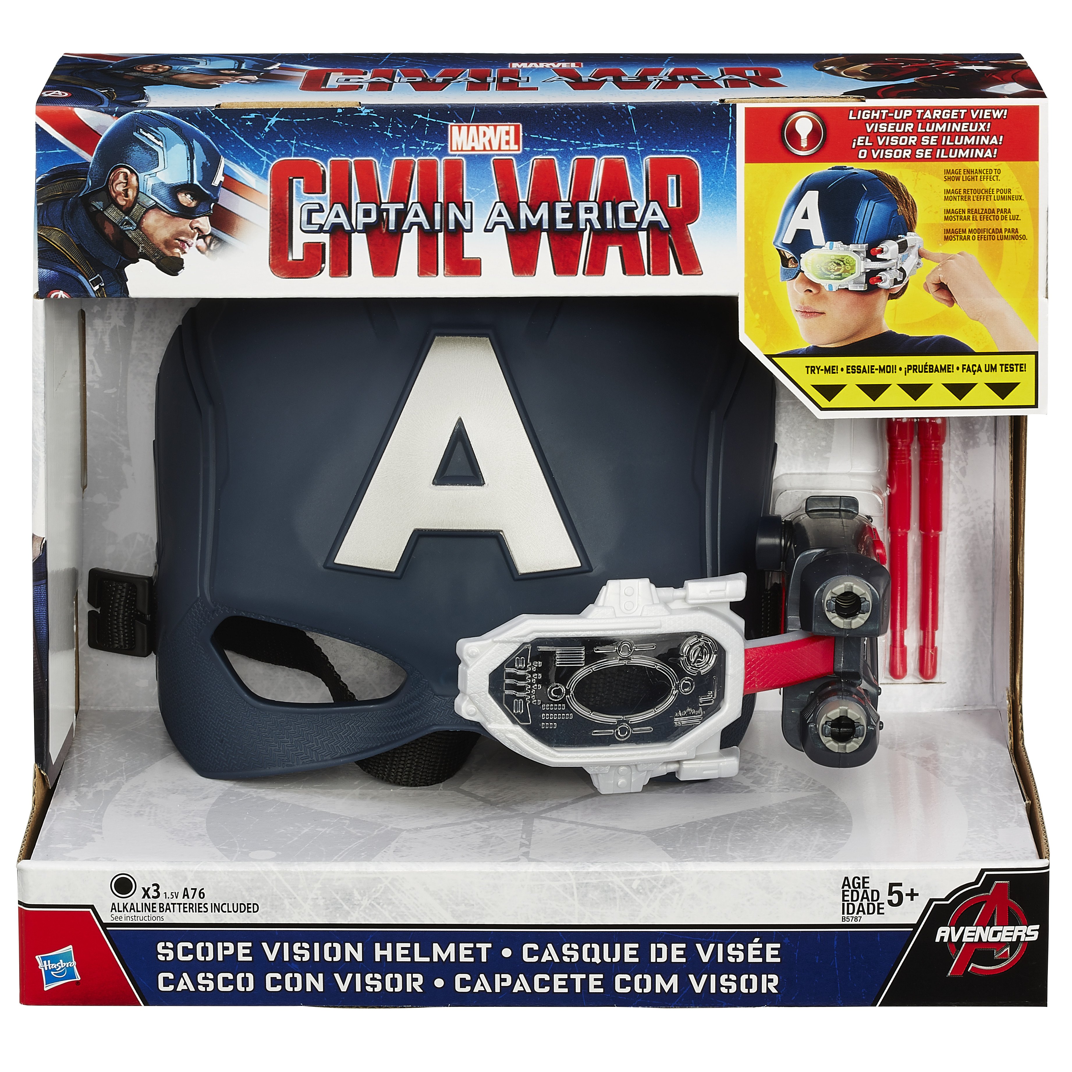 Hasbro Captain America Scope Vision Helmet - Shop Dress up & pretend ...
