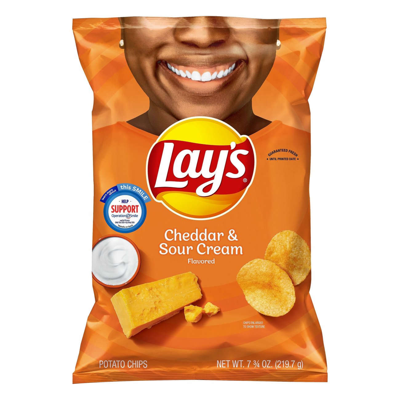Lay's Cheddar & Sour Cream Potato Chips - Shop Chips at H-E-B