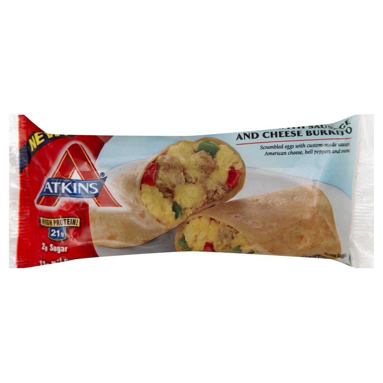 Atkins Eggs with Sausage and Cheese Burrito - Shop Entrees & sides at H-E-B