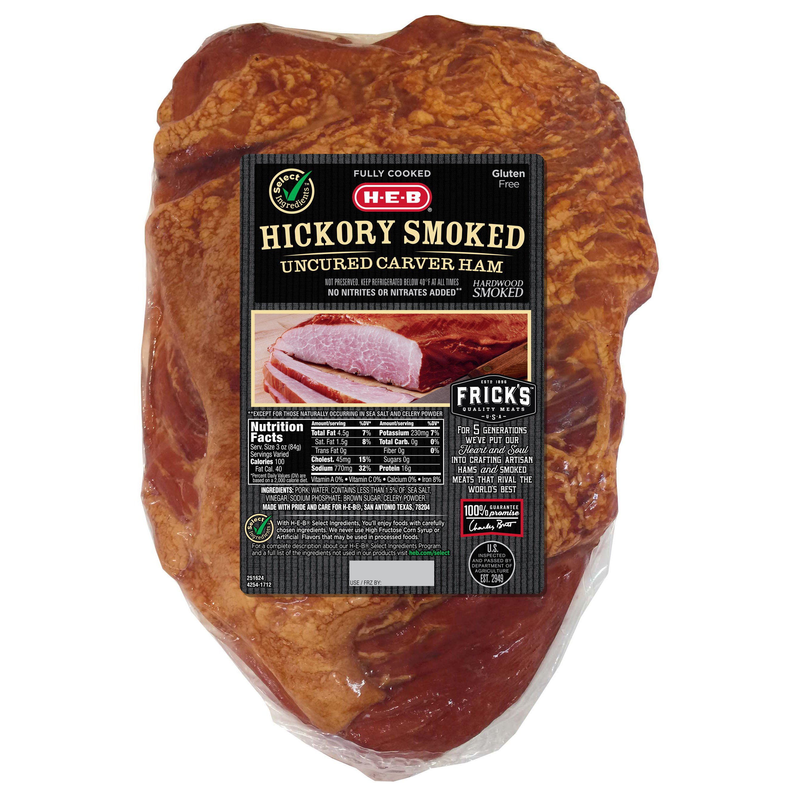 Frick's Fully Cooked Hickory Smoked Carver Ham | Central Market ...