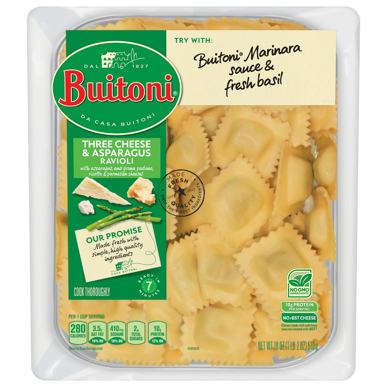 Buitoni Three Cheese Asparagus Ravioli - Shop Entrees & sides at H-E-B