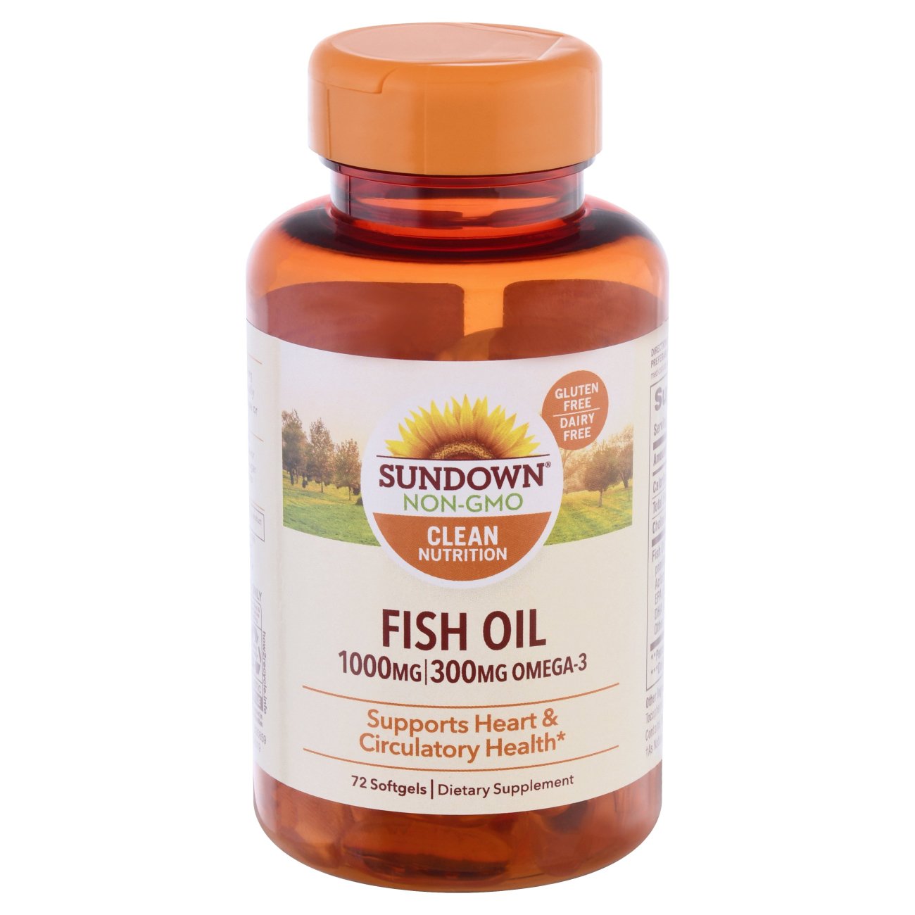 Sundown Non-GMO Fish Oil 1000 mg Softgel - Shop Diet & fitness at H-E-B
