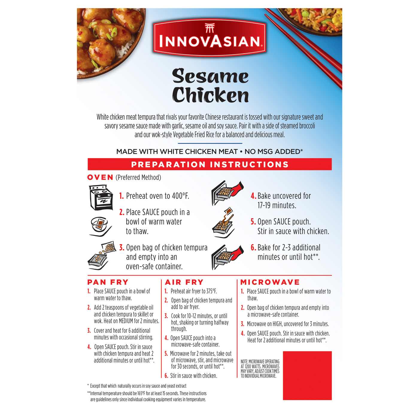 InnovAsian Frozen Sesame Chicken - Shop Entrees & sides at H-E-B