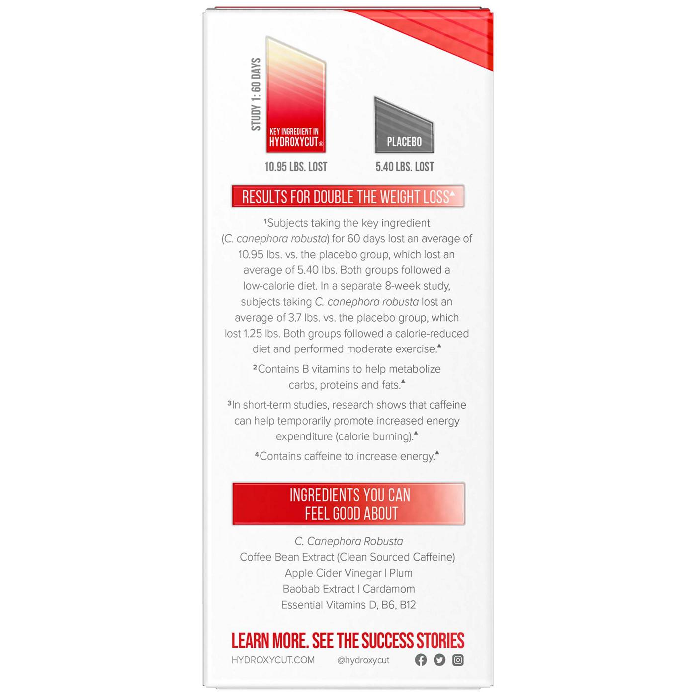 Hydroxycut Weight Loss Supplement Rapid-Release Capsules - Original ...