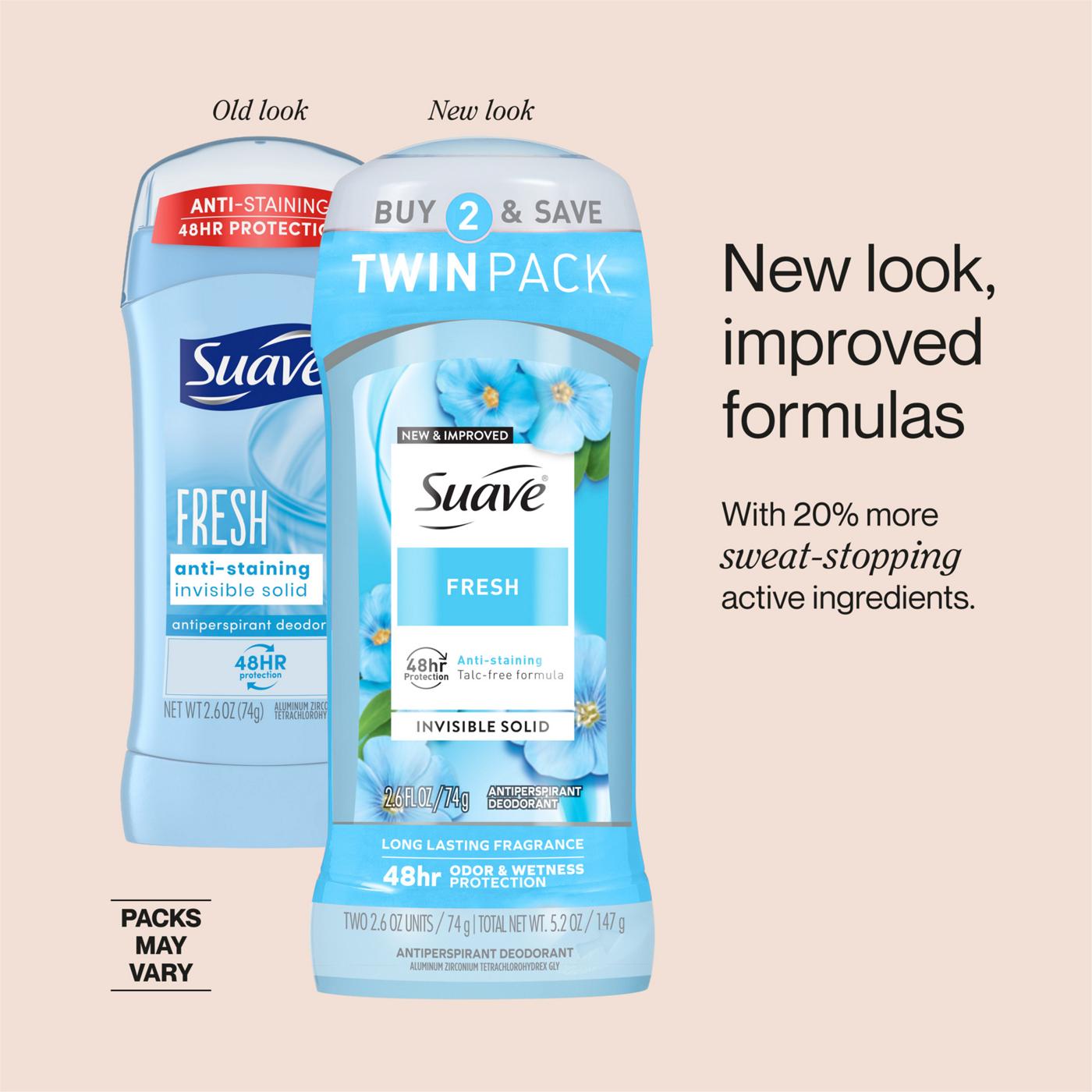 Suave Antiperspirant Deodorant For Women, Invisible 48hr Protection ...