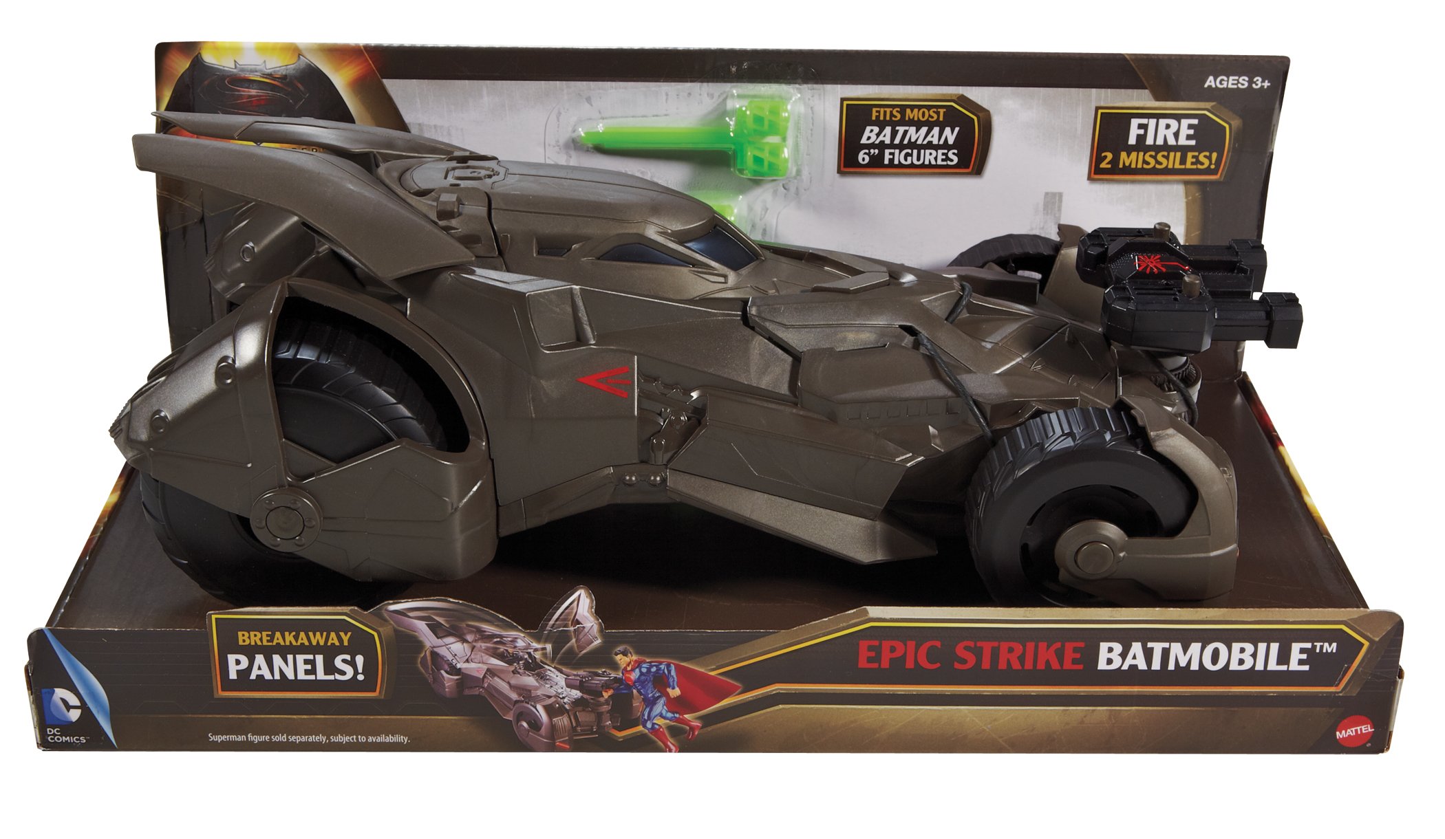 Mattel Batman Verses Superman Epic Strike Batmobile - Shop Toy vehicles ...