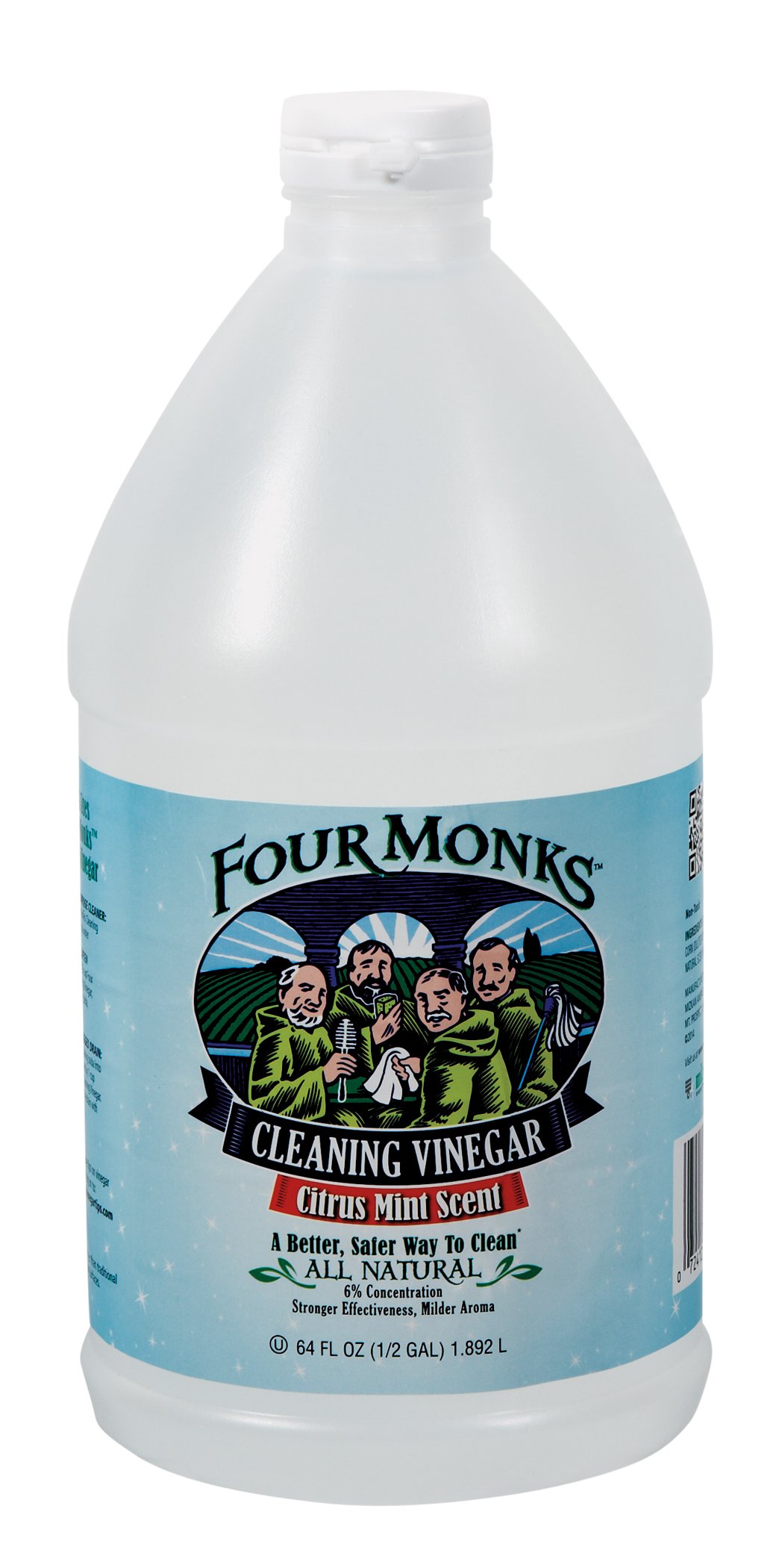 Four Monks Citrus Mint Scent Cleaning Vinegar, 64 oz | Central Market ...