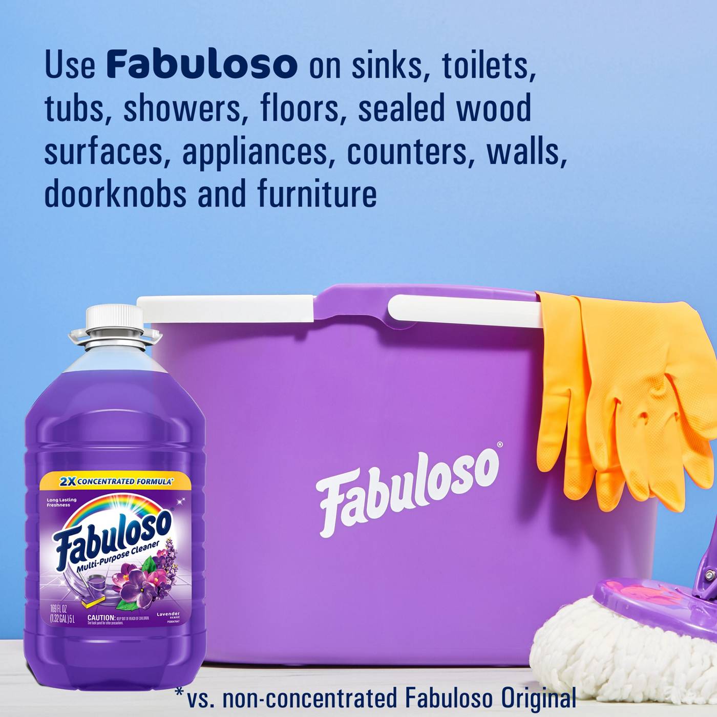 Fabuloso All Purpose Cleaner, Lavender - Shop All purpose cleaners at H-E-B