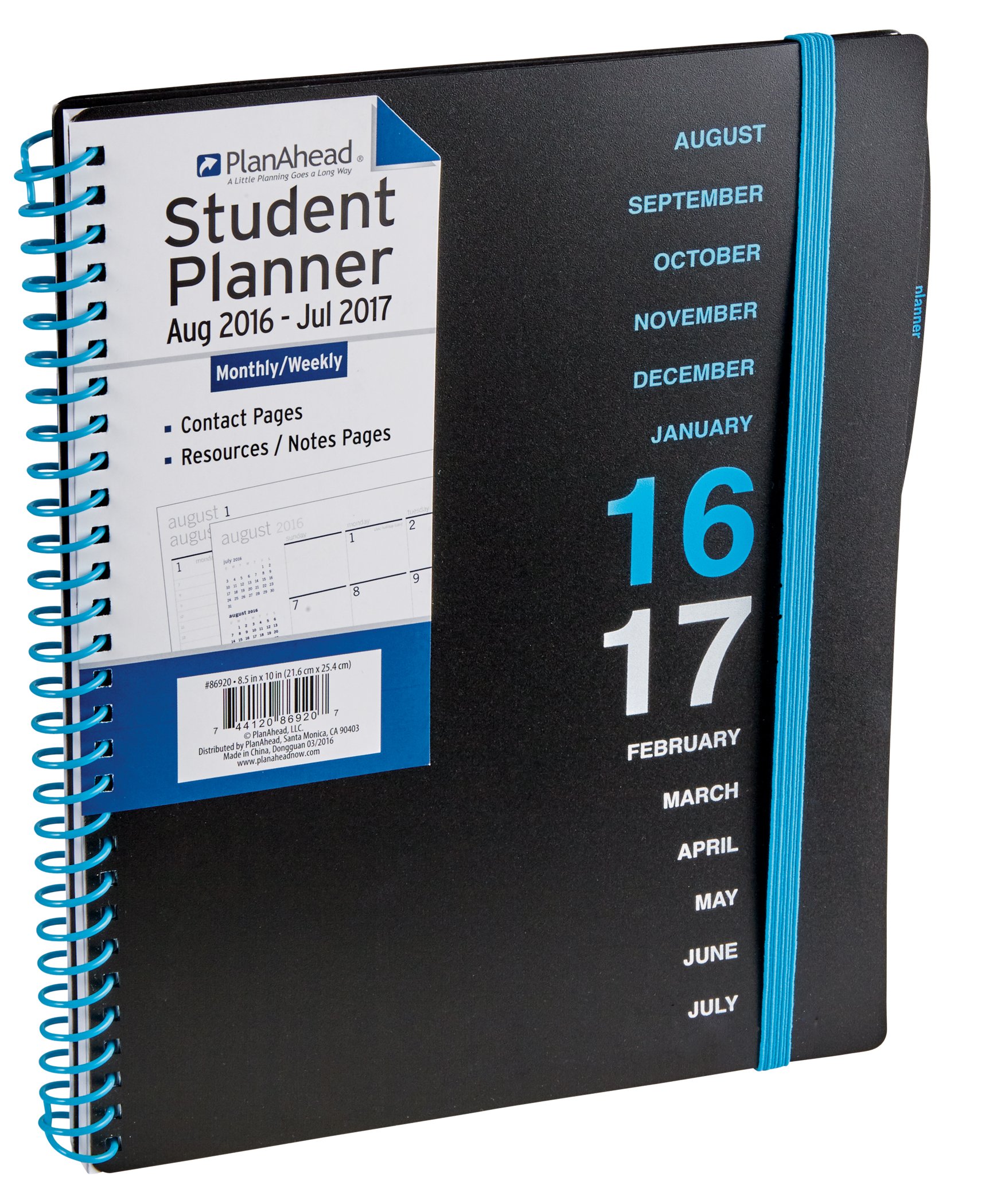 PlanAhead Large Colored Academic Planner 2016-2017 - Shop School ...