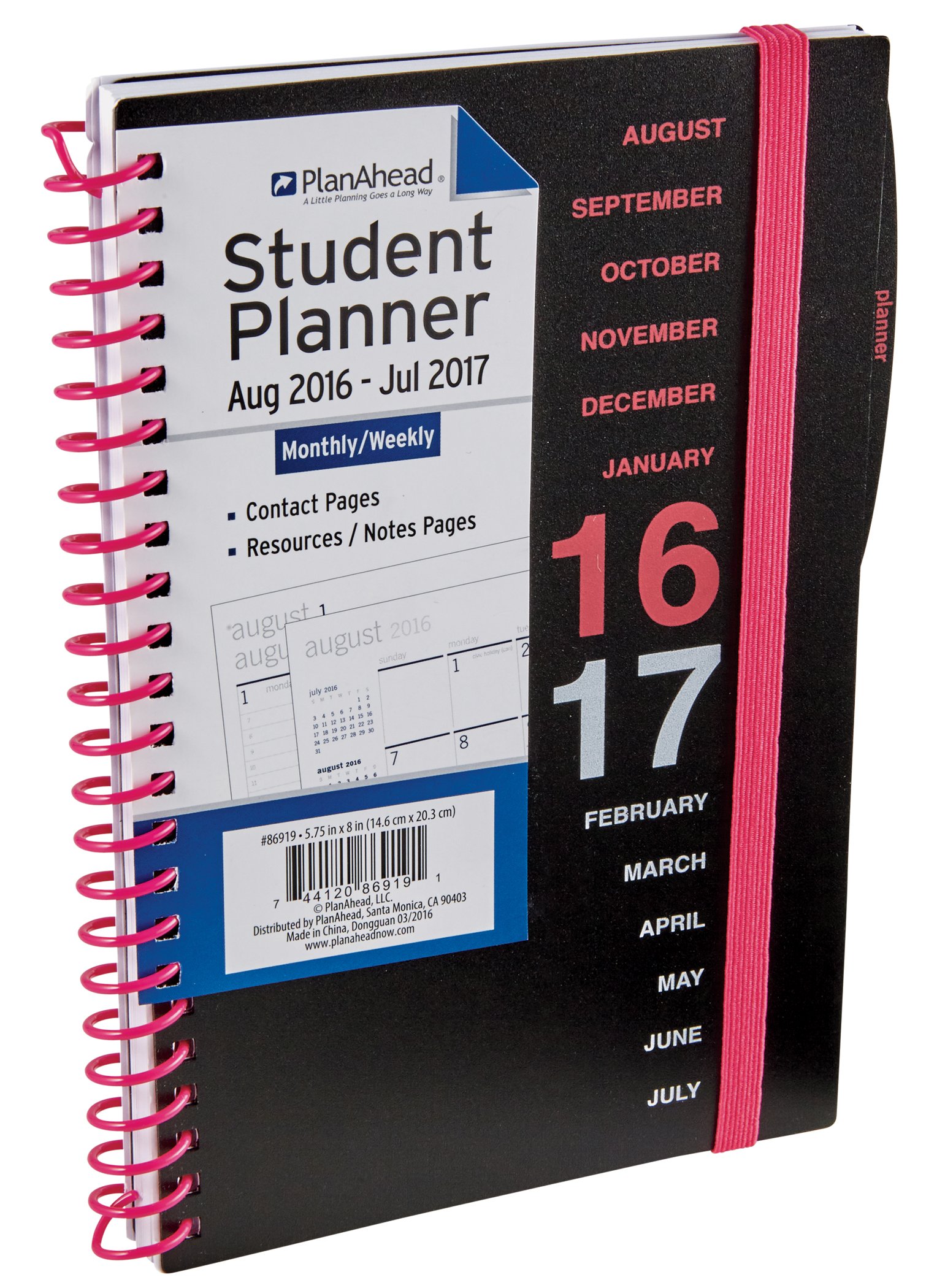 PlanAhead Medium Colored Academic Planner 2016-2017 - Shop Planners ...