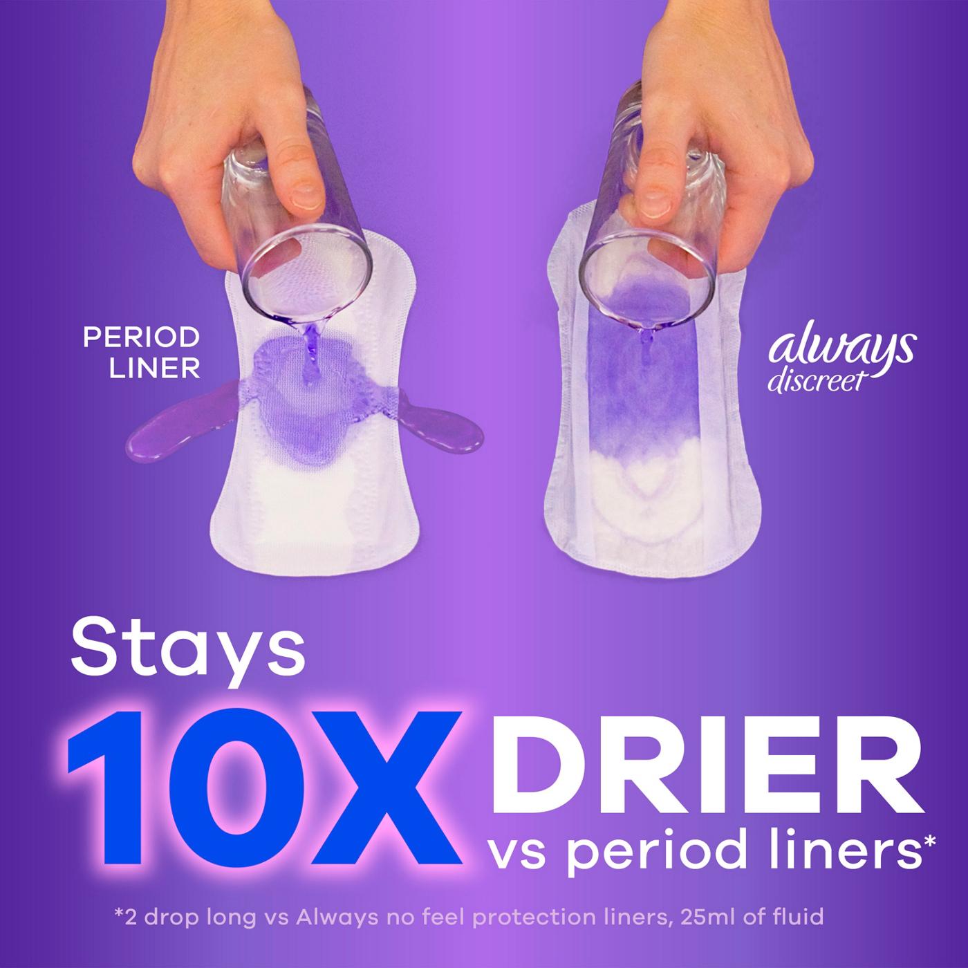Always Discreet Incontinence Panty Liners - Very Light, Long - Shop ...