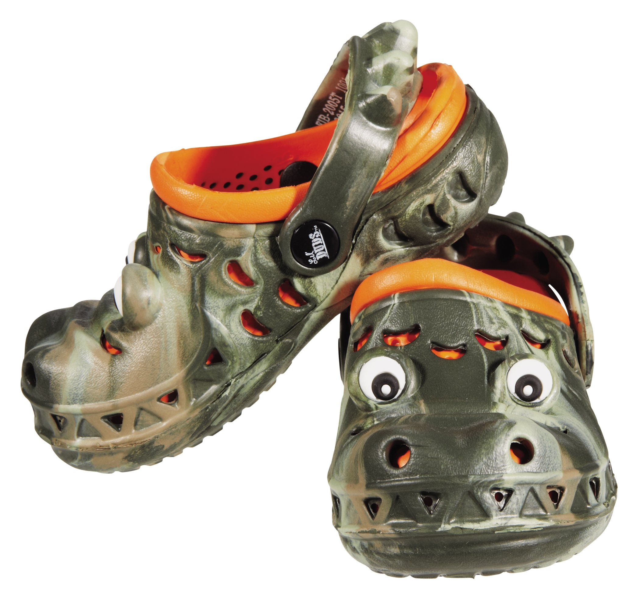 Lil' Duds Boys Animal Clogs in Green/Orange - Shop Shoes at H-E-B