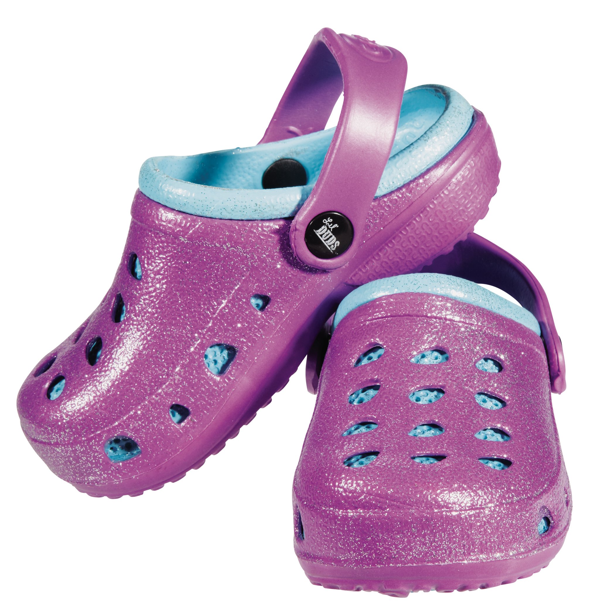 Lil' Duds Girls Glitter Clogs in Purple/Blue - Shop Shoes at H-E-B