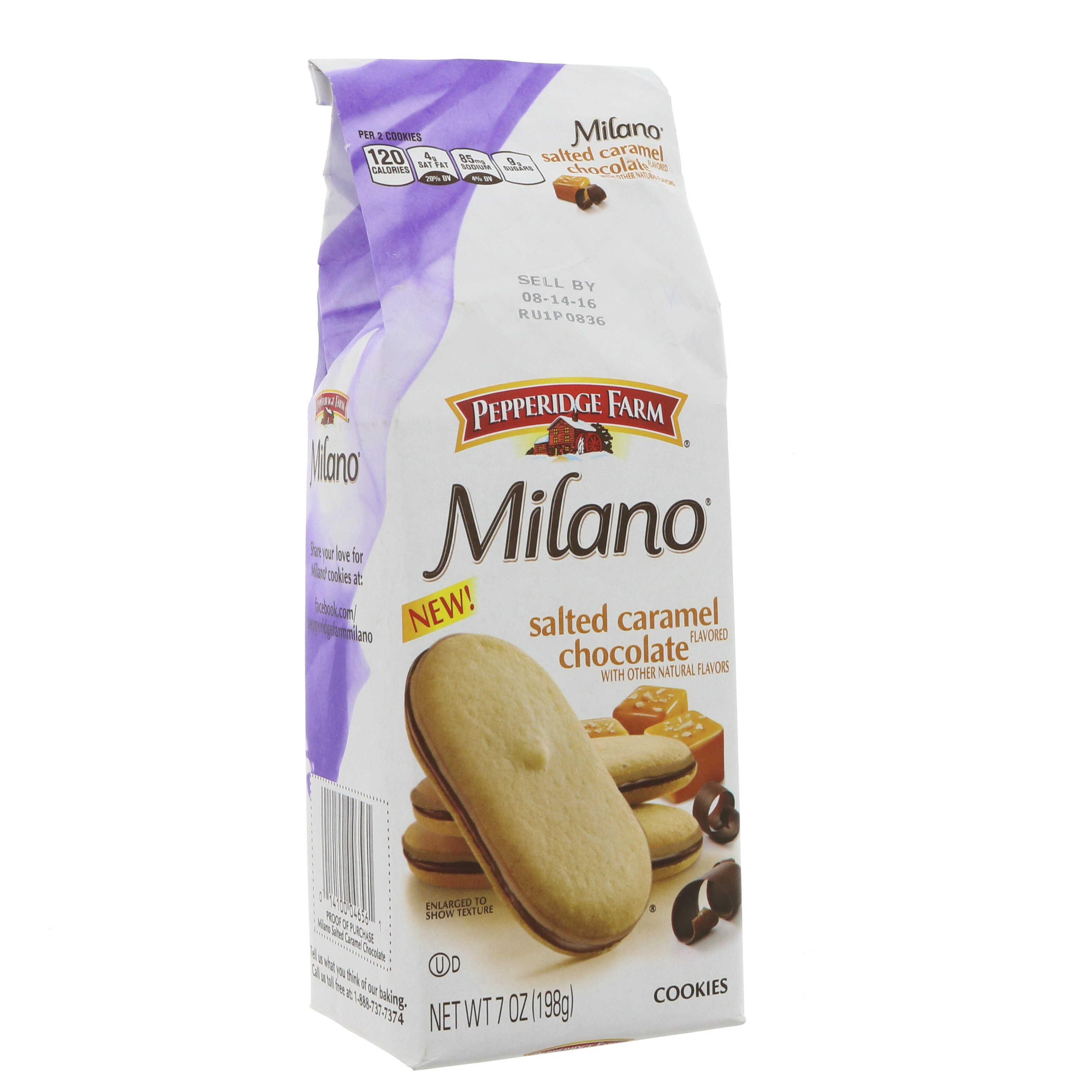 Pepperidge Farm Milano Salted Caramel Chocolate Cookies - Shop Cookies ...