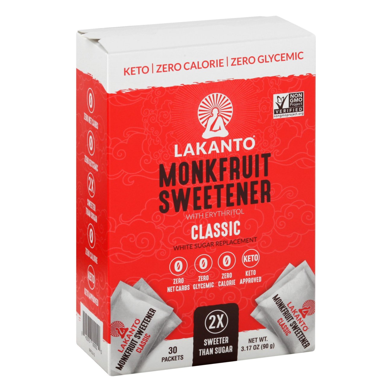 Lakanto Monkfruit Sweetener Stick Packets - Shop Sugar Substitutes at H-E-B