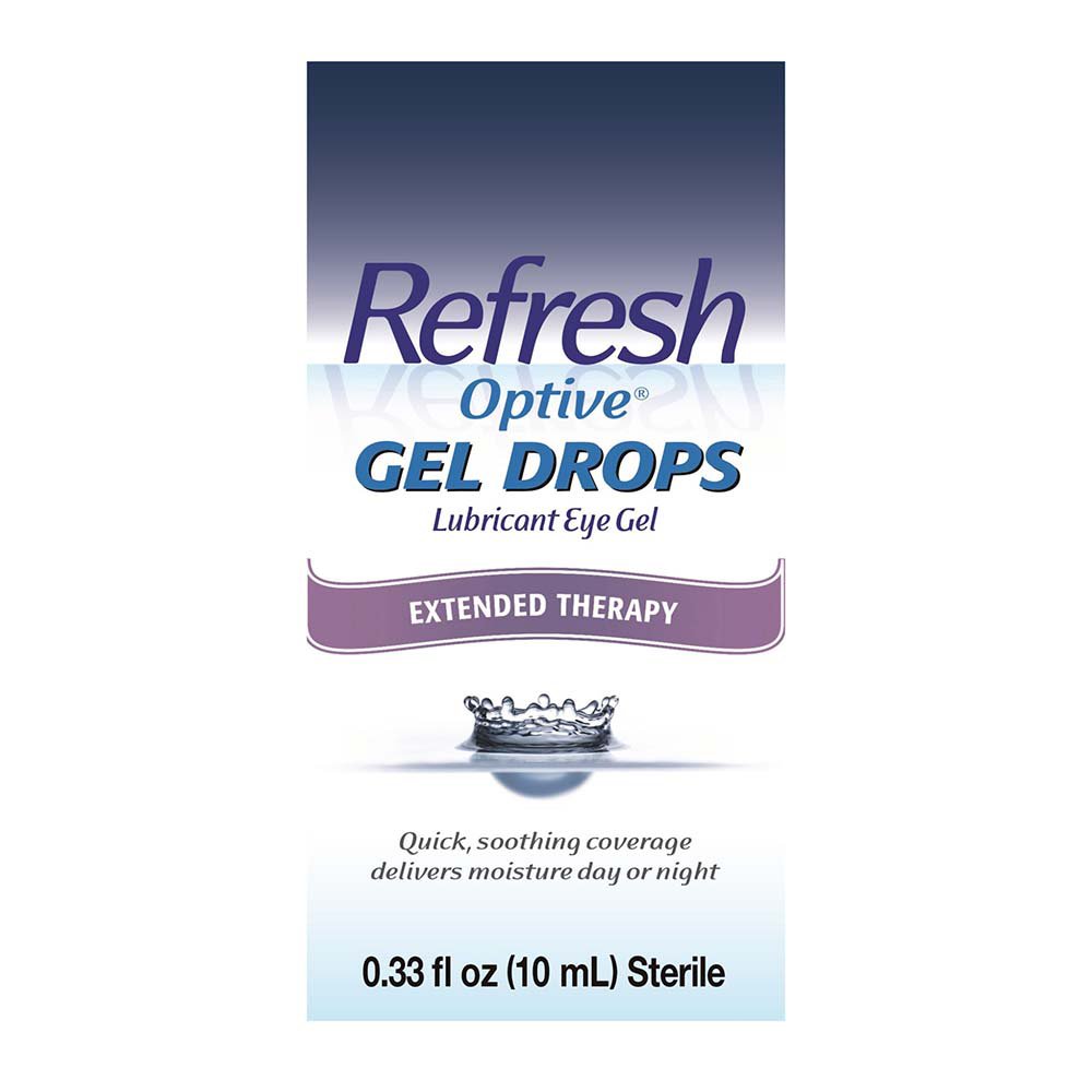 Refresh Optive Lubricant Eye Gel Drops - Shop Eye drops & lubricants at ...