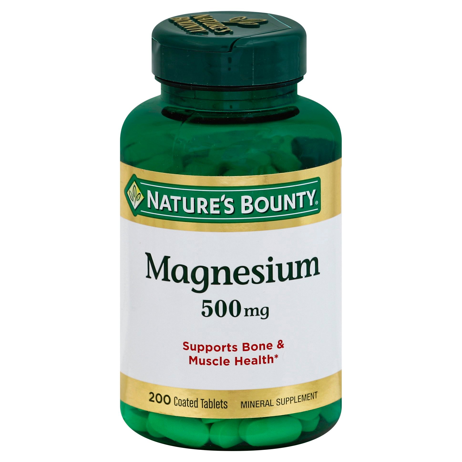 Nature's Bounty Magnesium 500 mg Coated Tablets - Shop Minerals at H-E-B