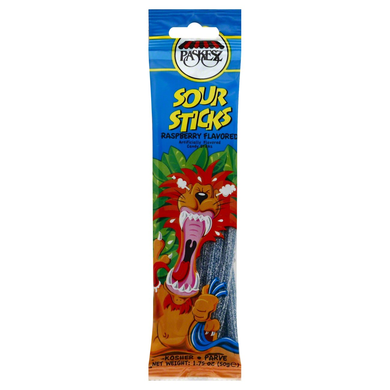 Paskesz Sour Sticks Raspberry - Shop Candy at H-E-B