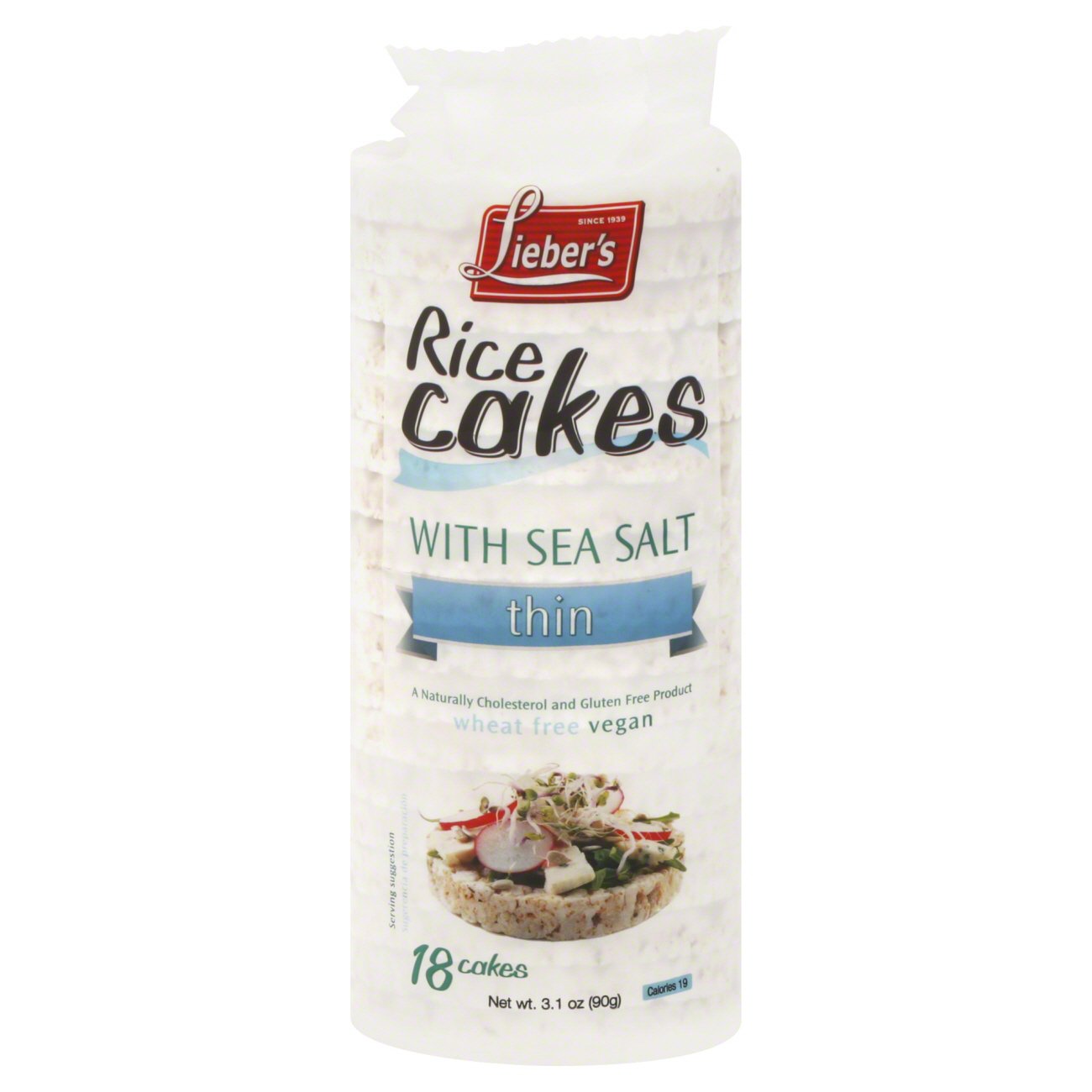Lieber's Kosher Thin Rice Cakes with Sea Salt - Shop Rice cakes at H-E-B