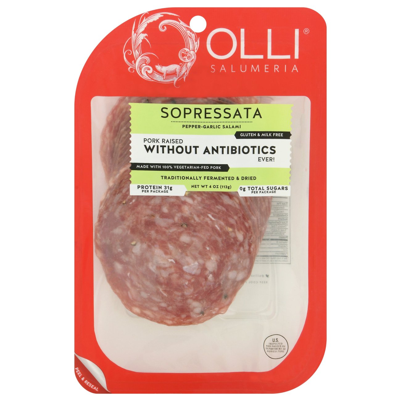 Olli Salumeria Sliced Sopressata - Shop Meat at H-E-B