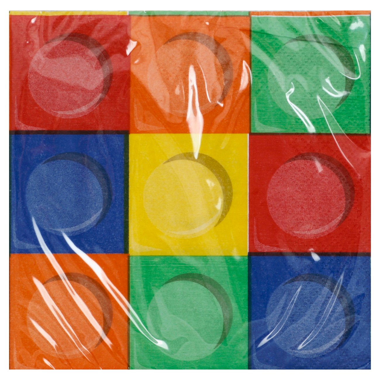 Creative Converting Block Party Beverage Napkins - Shop Disposable ...
