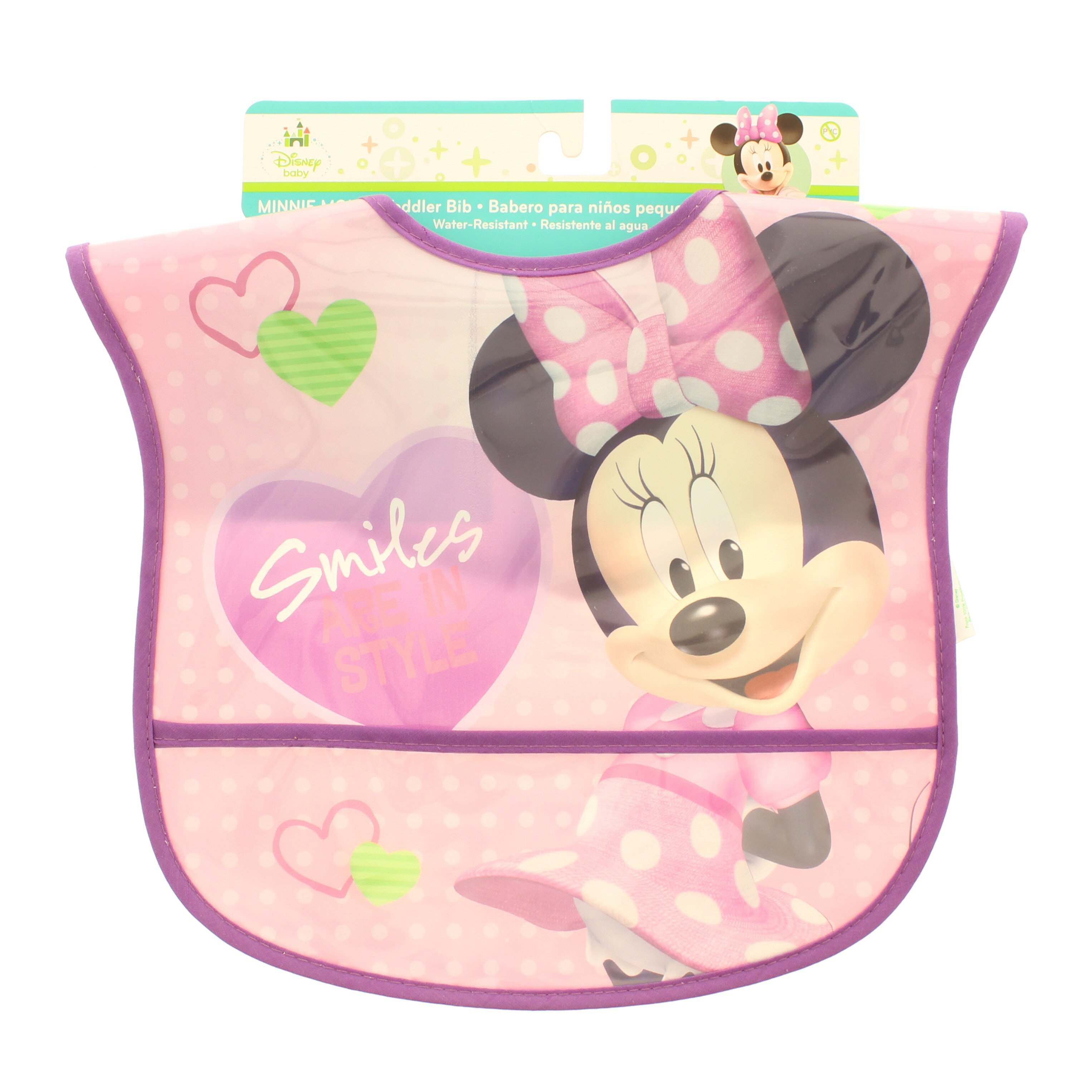 Disney Toddlers Minnie Mouse Bib - Shop Bibs at H-E-B