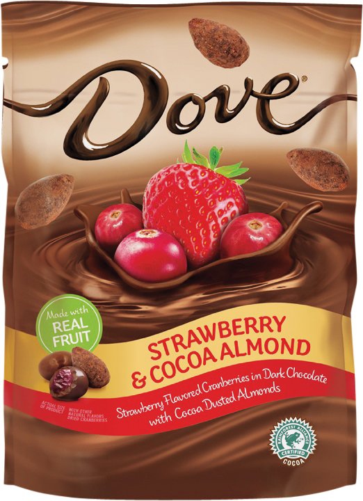 Dove Dark Chocolate Strawberry Almond - Shop Candy at H-E-B