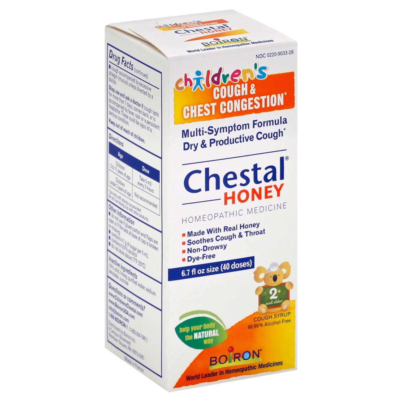 Boiron Children's Chestal Homeopathic Medicine Honey - Shop Vitamins ...
