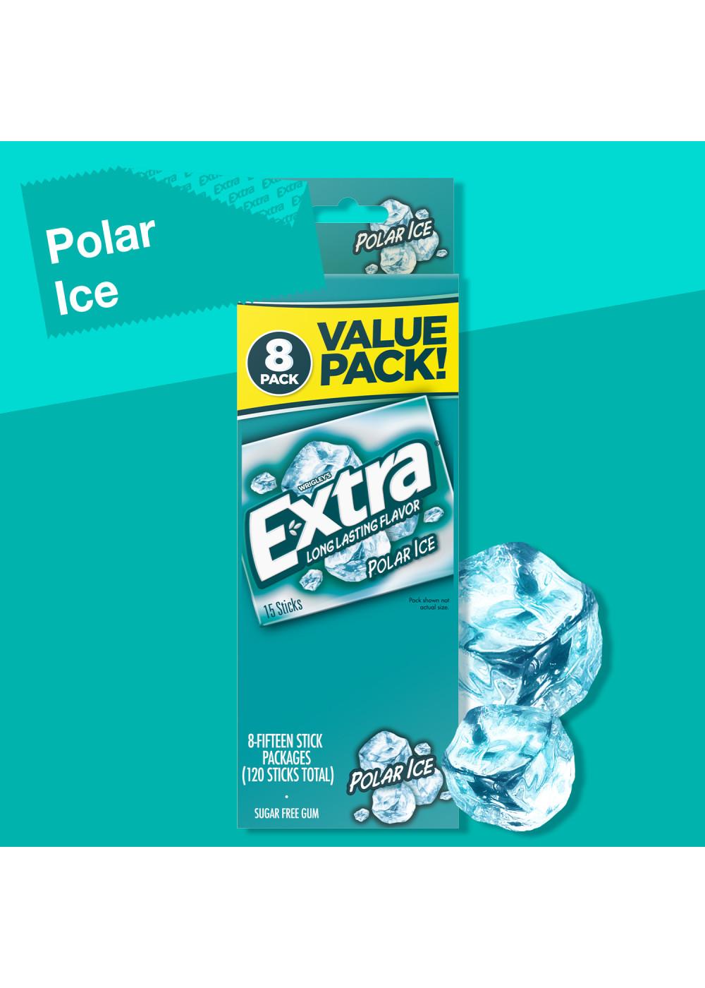 Extra Polar Ice Sugar Free Chewing Gum, 8 pk - Shop Gum & mints at H-E-B