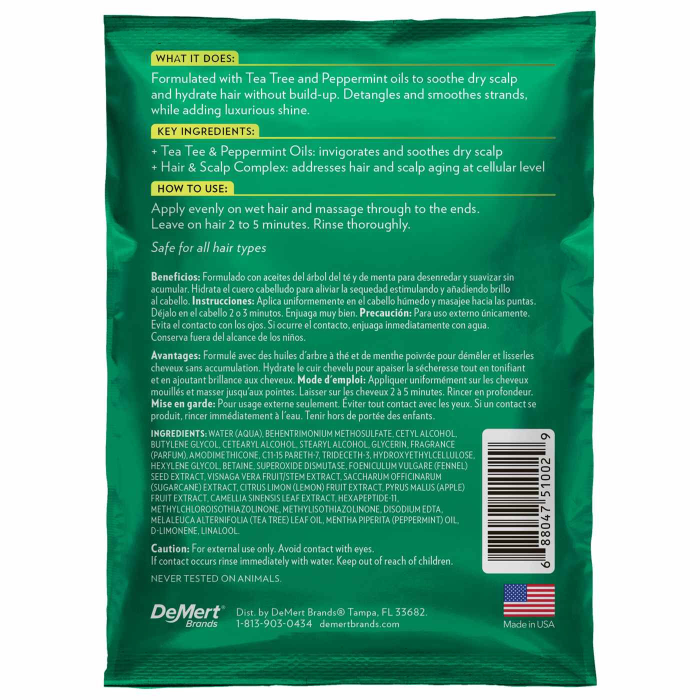 Hi Pro Pac Tea Tree & Mint Masque - Shop Shampoo & conditioner at H-E-B