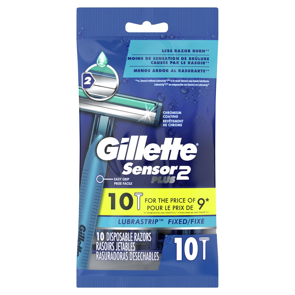 Gillette Sensor2 Plus Disposable Razors - Shop Razors & blades at H-E-B