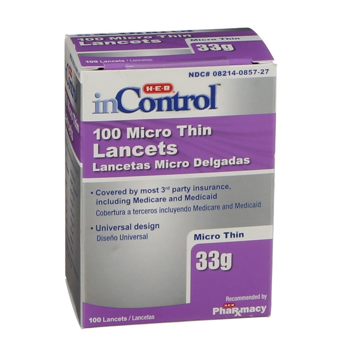 H-E-B InControl Micro Thin Lancets - 33 Gauge - Shop Lances at H-E-B
