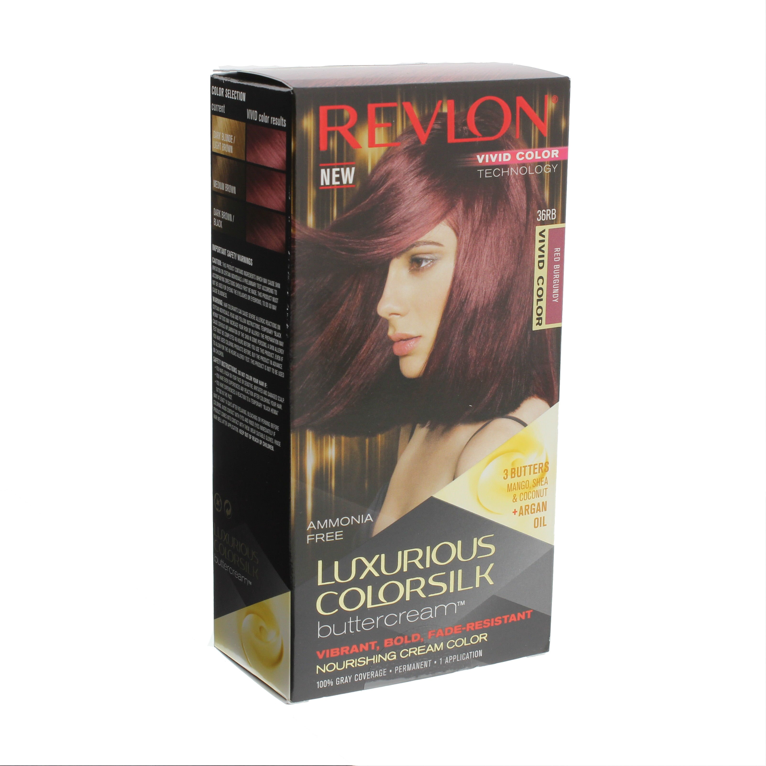 Revlon Luxurious Colorsilk Buttercream, Rich Burgundy 36RB - Shop at H-E-B