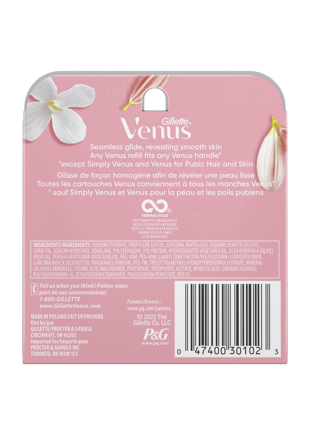 Gillette Venus ComfortGlide White Tea Razor Blade Refills - Shop Razors ...