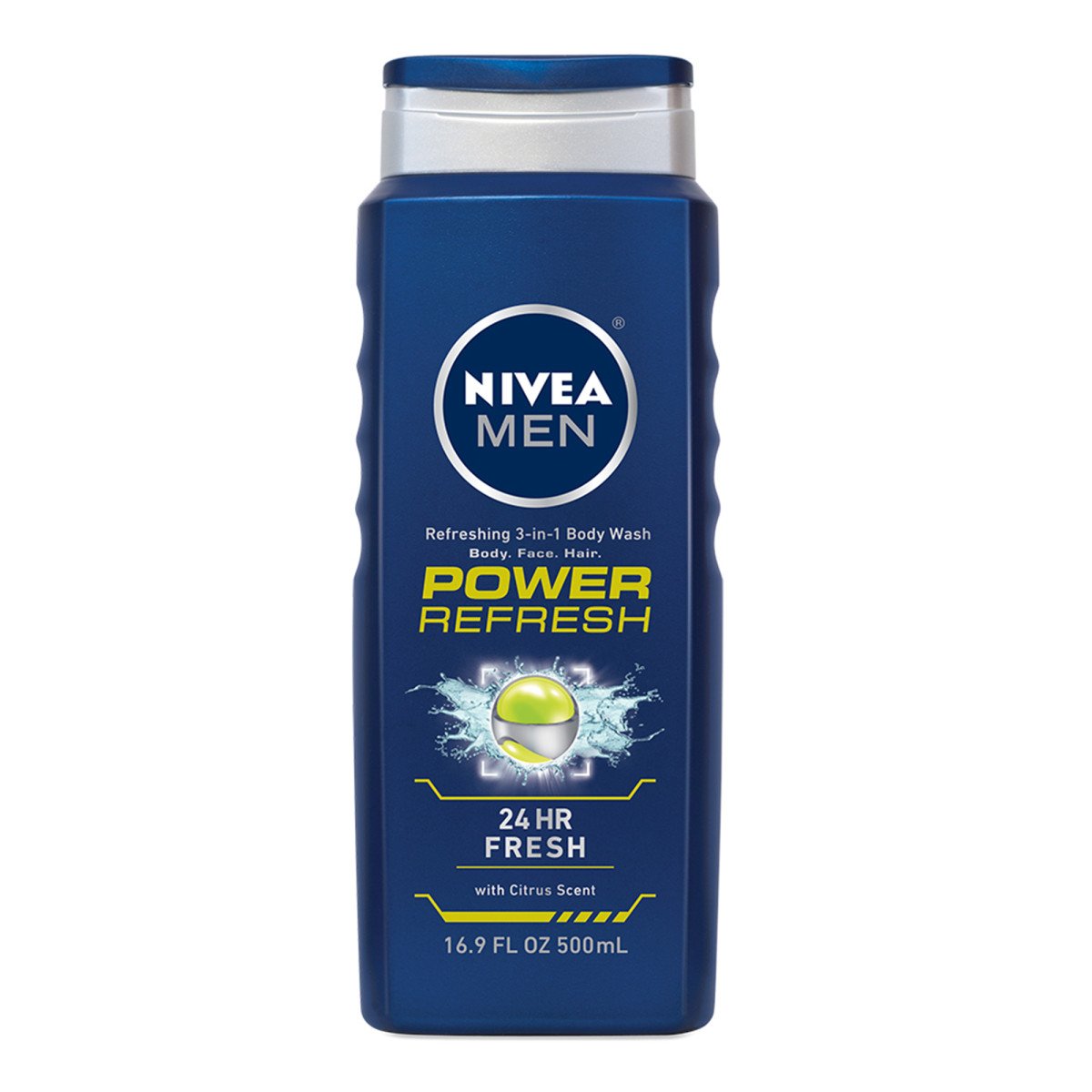 NIVEA Men Power Refresh Body Wash - Citrus Scent - Shop Body wash at H-E-B
