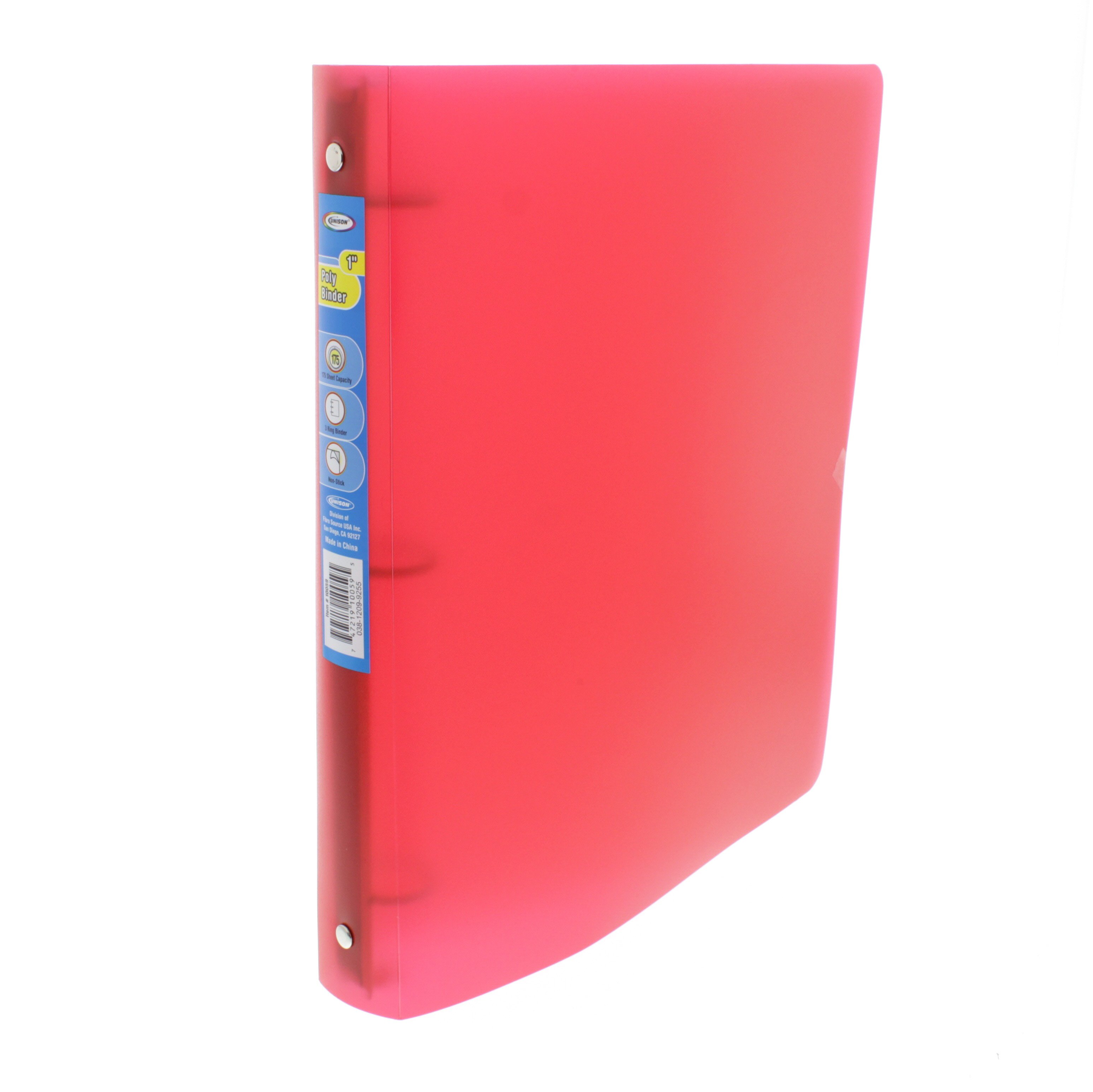 Unison Beautone 3 Ring Binder, Red - Shop Binders at H-E-B
